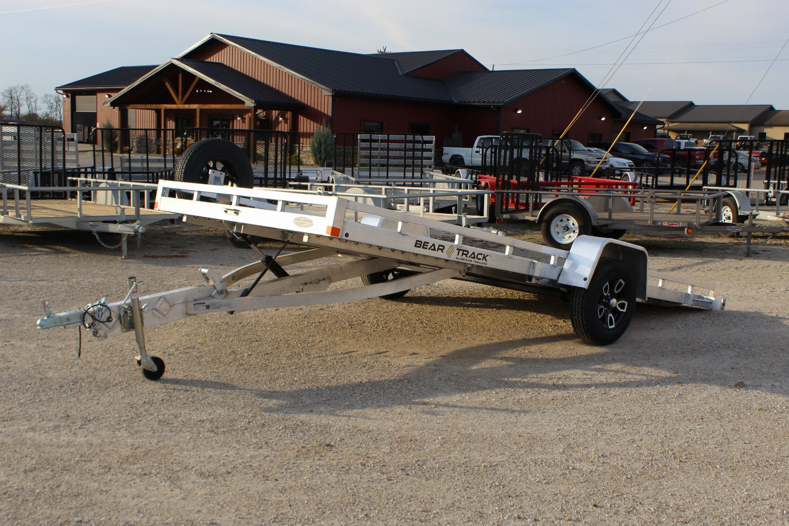 New 2025 BEAR TRACK 15' Aluminum Tilt Utility Trailer