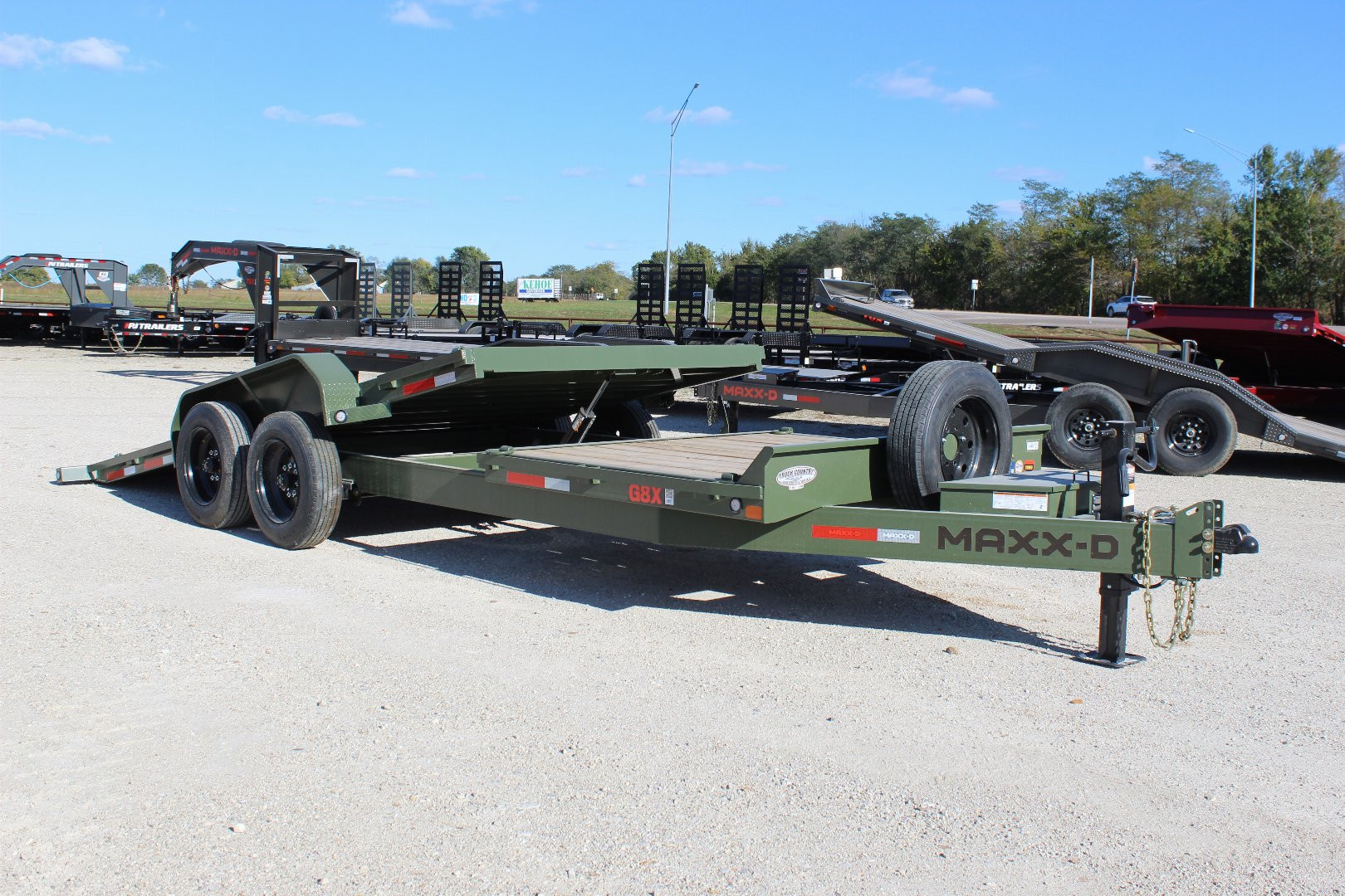 New 2025 MAXXD G8X8322 - 22' X 83"- 18' Tilt Deck Equipment Trailer