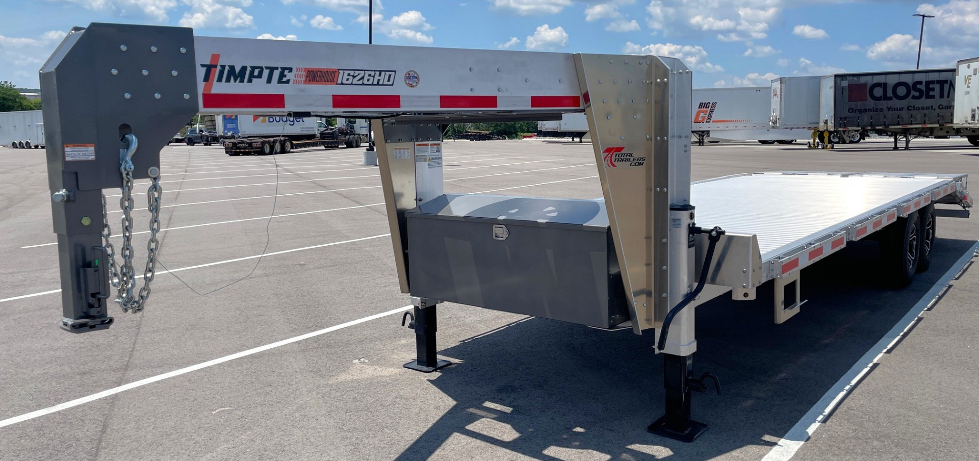 New TIMPTE 1626 Heavy Duty Aluminum Gooseneck Deck Over Equipment ...