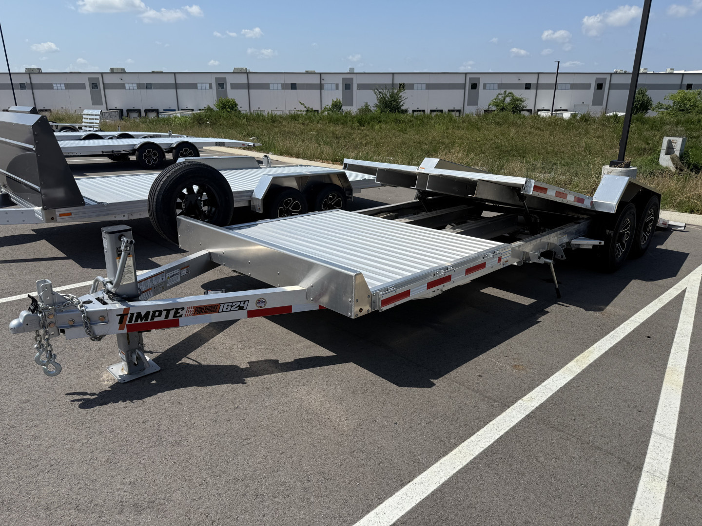 New Timpte 1624 Aluminum Tilt 16,000lb (GVWR) Equipment Trailer for ...