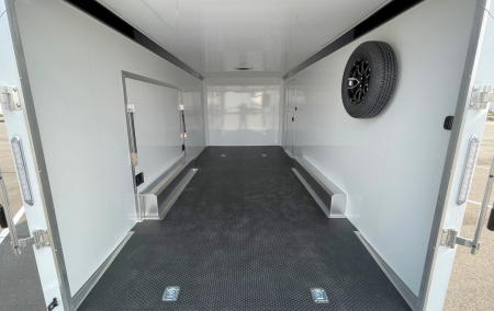 New ATC RoM 400 White 20' Aluminum Enclosed Car Hauler Trailer: Coin ...