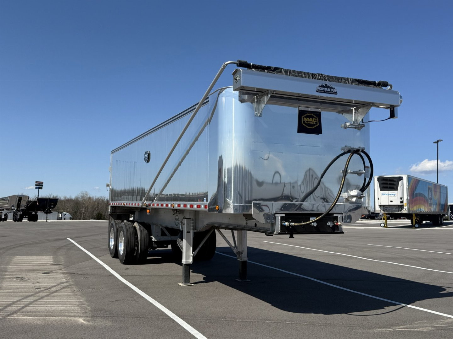 New MAC ALUMINUM MVP SS FRAMED END DUMP 28' x 96"x 60" Sides: Polished ...