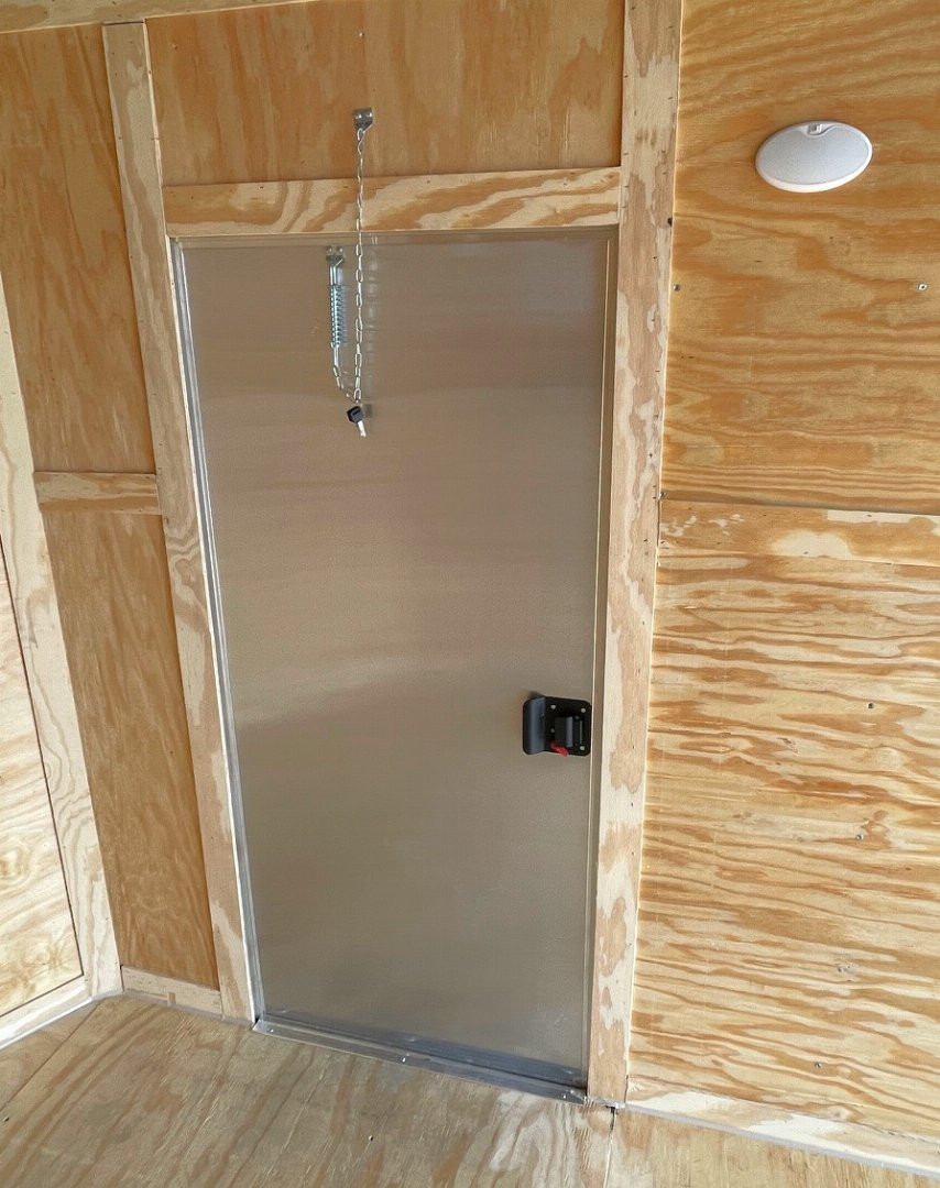 New 7x12 Tandem Axle Enclosed V-Nose Cargo Trailer: Ramp Door, .080 ...