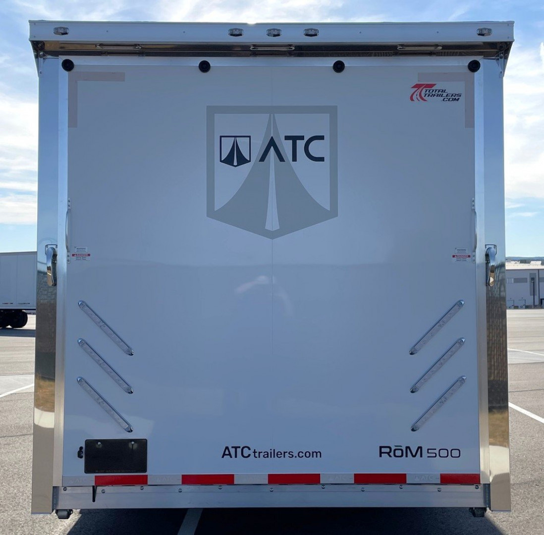 New 2025 ATC 28' RoM 500 Aluminum Enclosed Car Hauler/ Race Trailer ...
