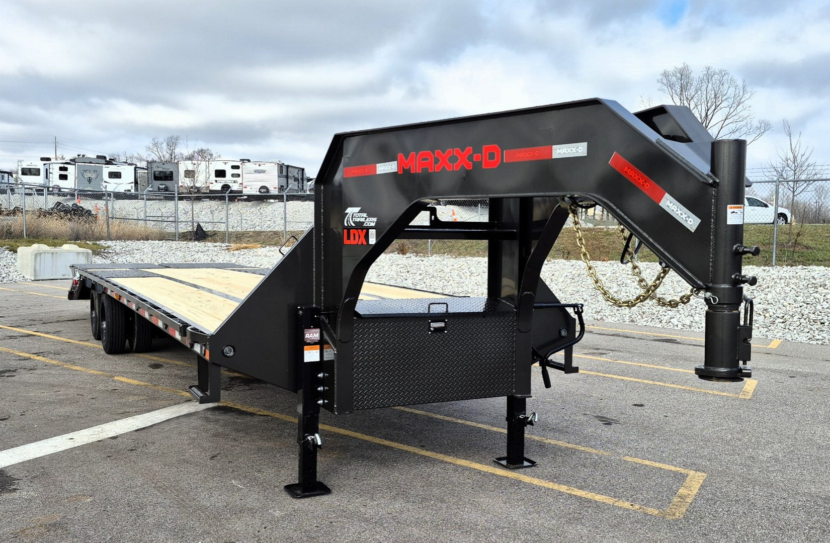 New MAXXD LDX 102" x 27' + 5' GOOSENECK LOW PRO 25,990 GVWR 15K AXLE ...