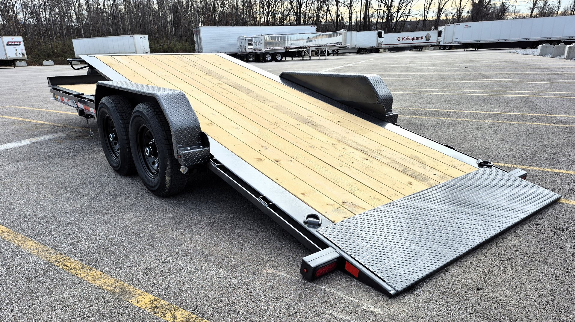 New Diamond C Baseline 22' 14,000LB Tilt Equipment Trailer, Spare Tire ...
