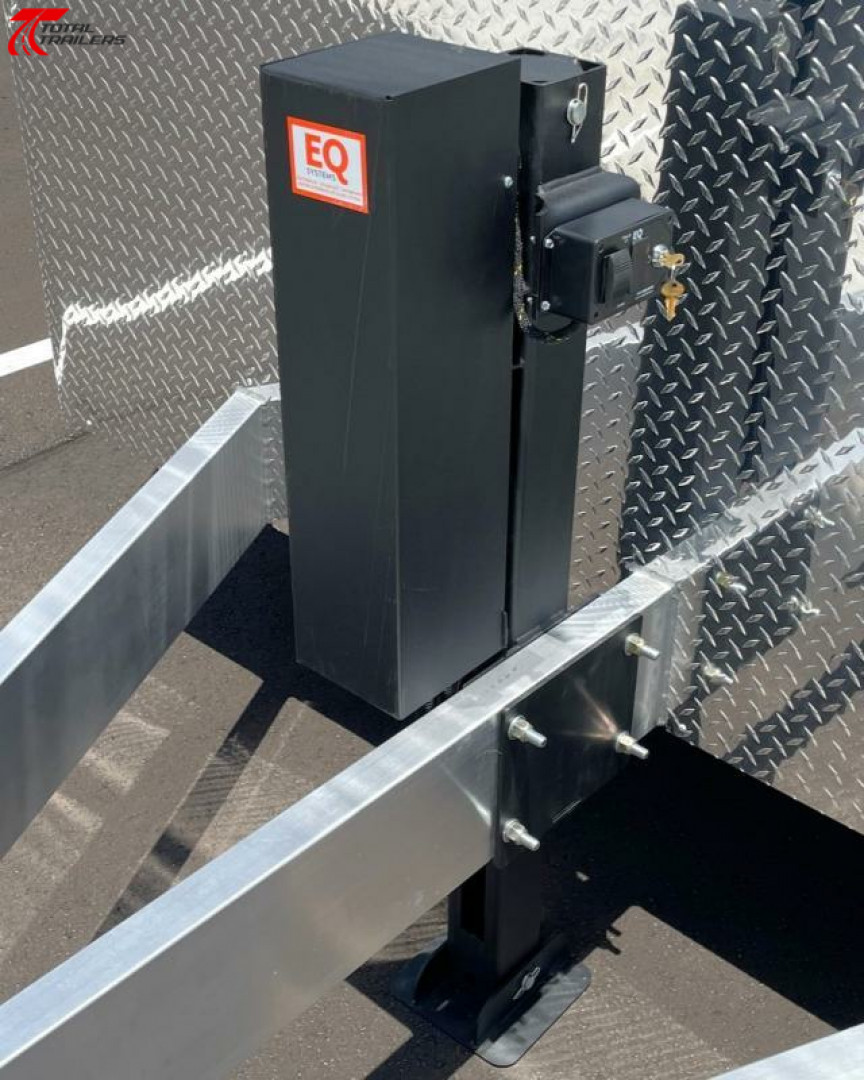 New ATC 8.5 x 22 Aluminum Stacker Trailer, Tilt Lift, Hydraulic Jack ...