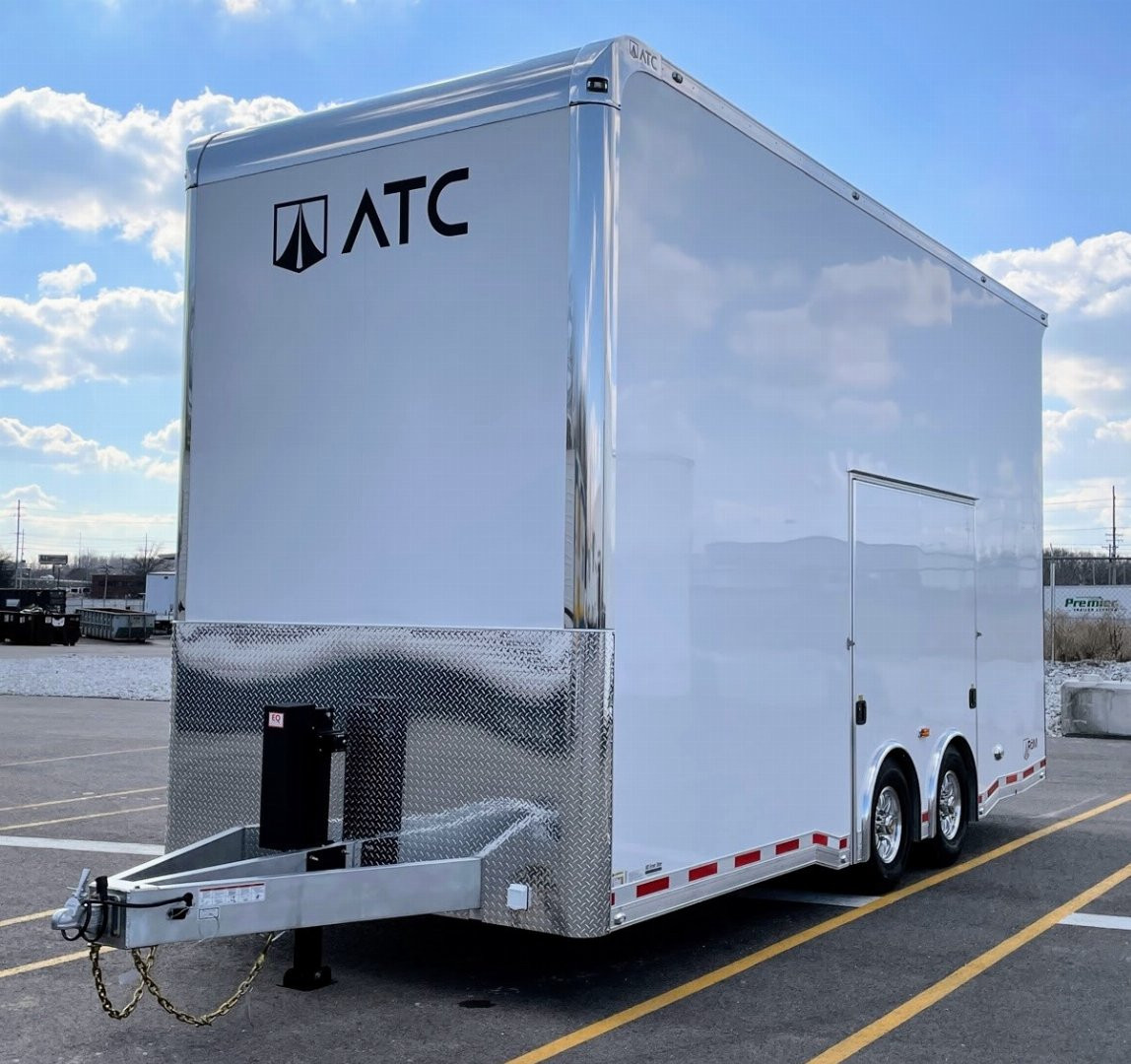 New ATC 8.5 x 22 Aluminum Stacker Trailer, Tilt Lift, Hydraulic Jack ...