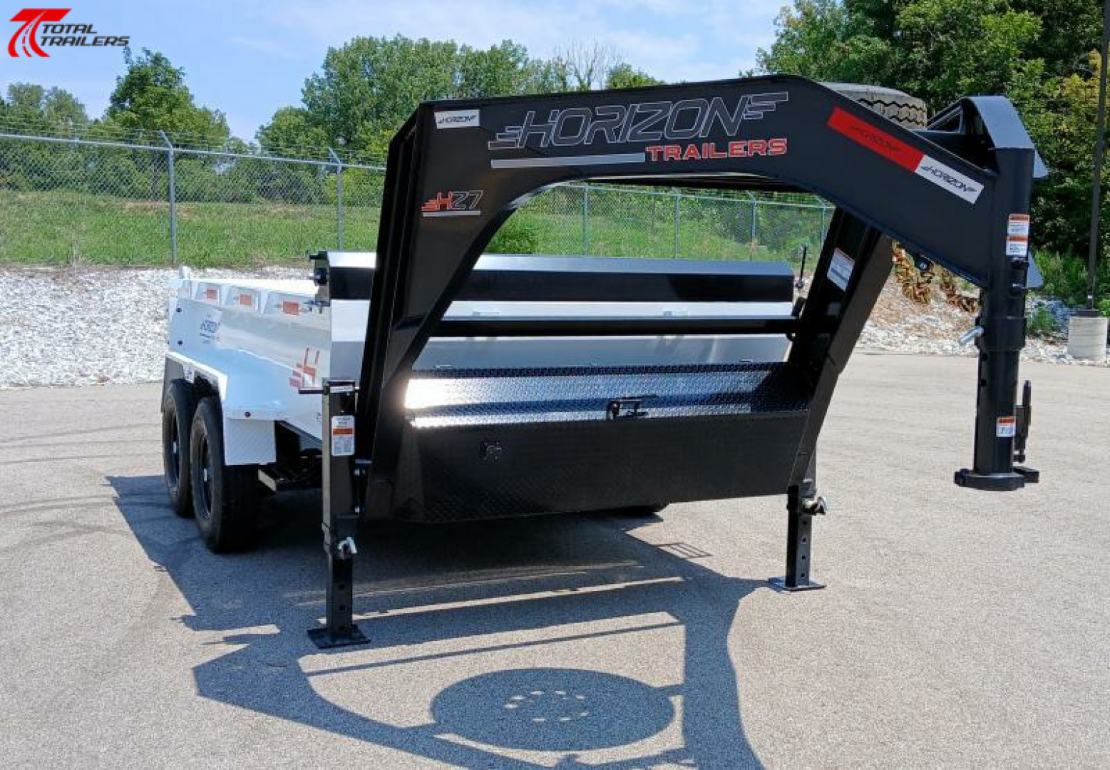 New Horizon Trailers 12' Gooseneck Dump Trailer 15,620LB, 14ply Tires ...