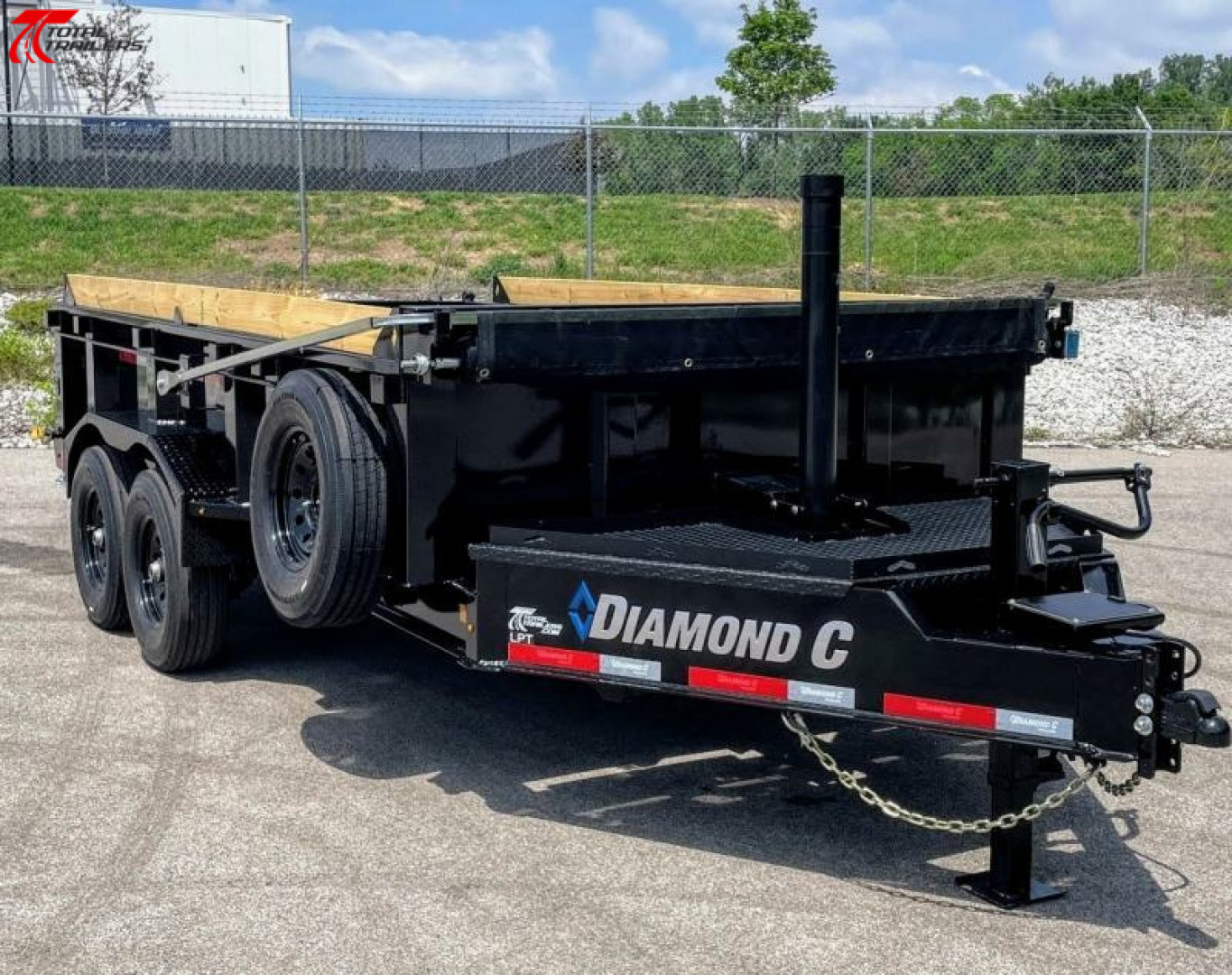 New Diamond C 14' Dump Trailer 14,900LB Straight Axles, Board Brackets ...