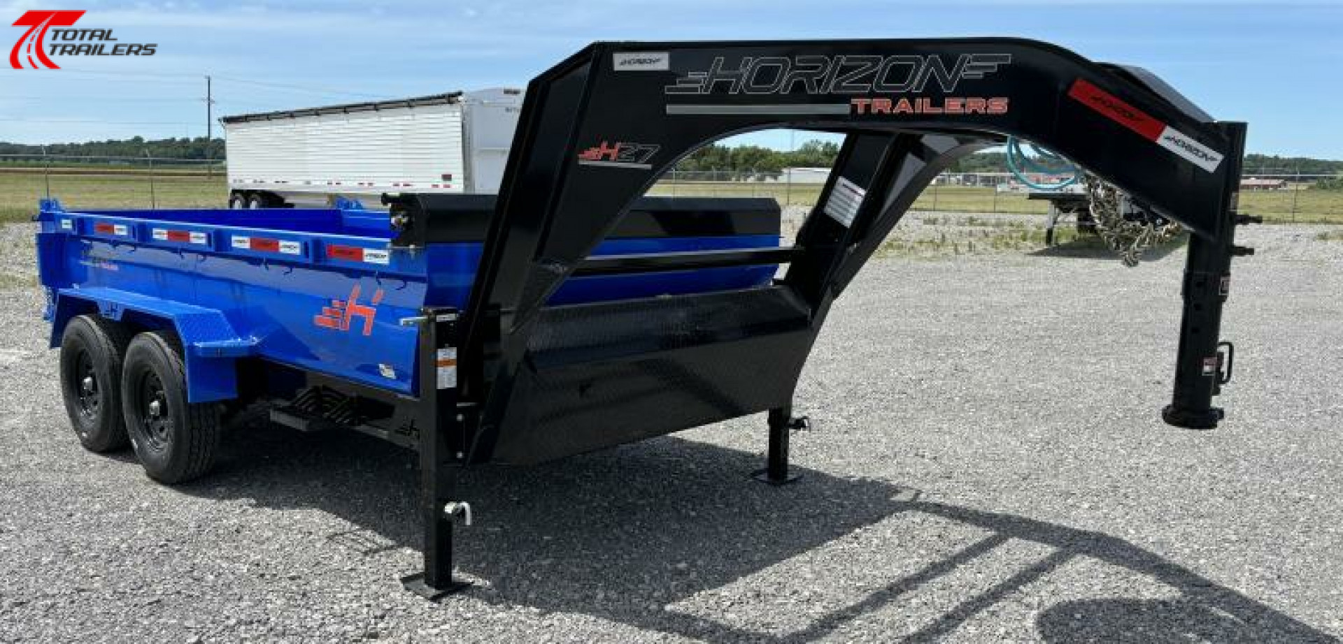 New Horizon Trailers 14' Gooseneck Dump Trailer 15,620LB, 14ply Tires ...