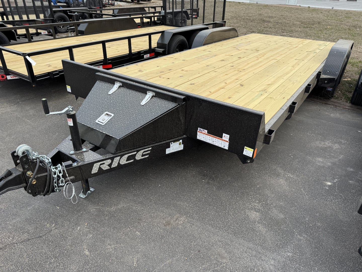 New 2025 Rice Tandem Axle Flatbed Trailer 20x82