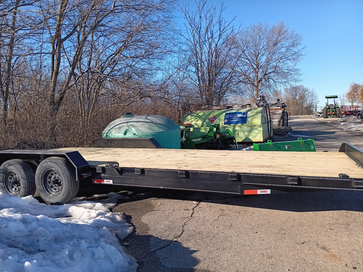 New 2025 WD Trailers 83x24 Flatbed Trailer