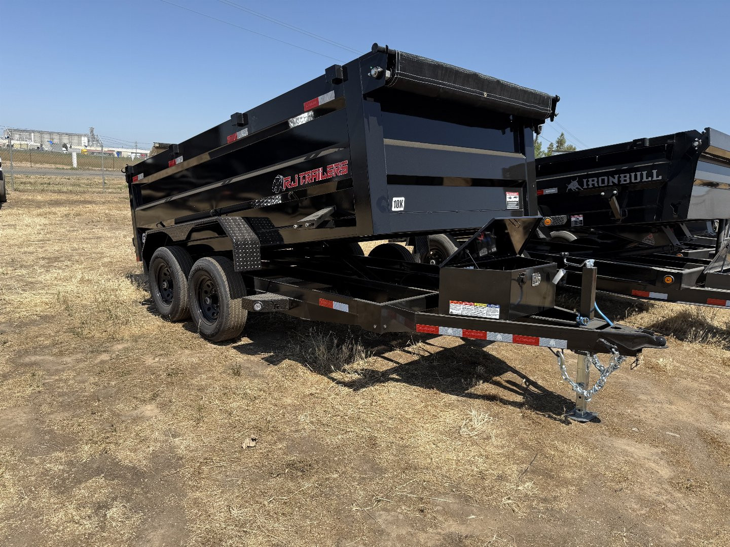 New 2025 RJ Trailers 6'X12' Dump Trailer W/ Ramps Trailer