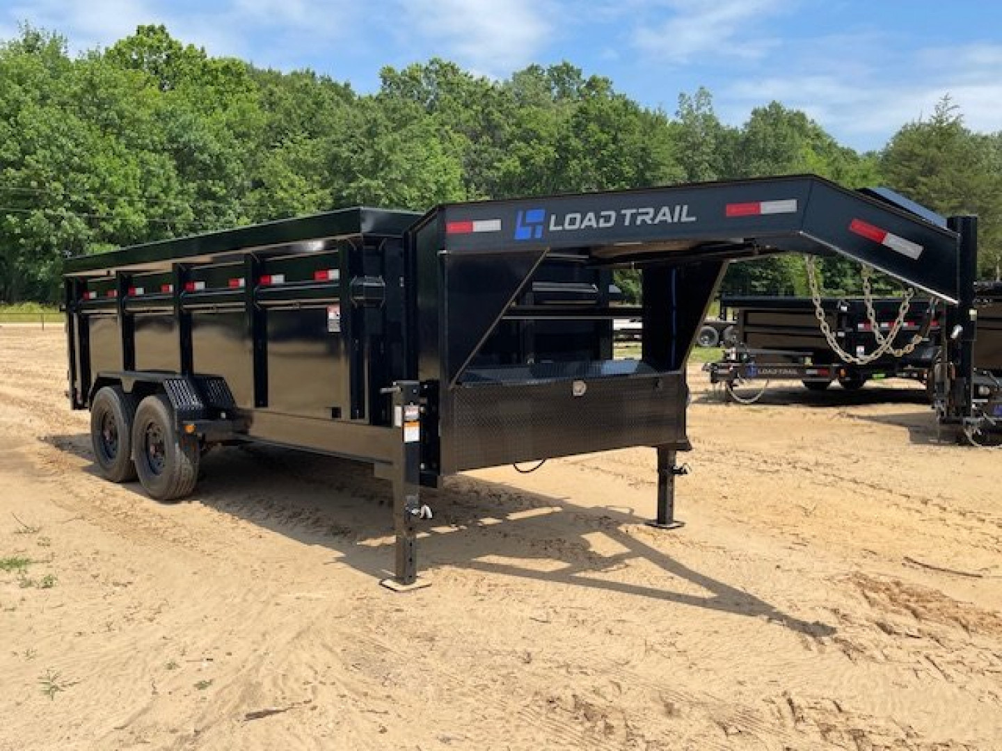 New 2025 Load Trail Telescopic 16Ft 16K 7G Floor Low-Pro Gooseneck Dump ...