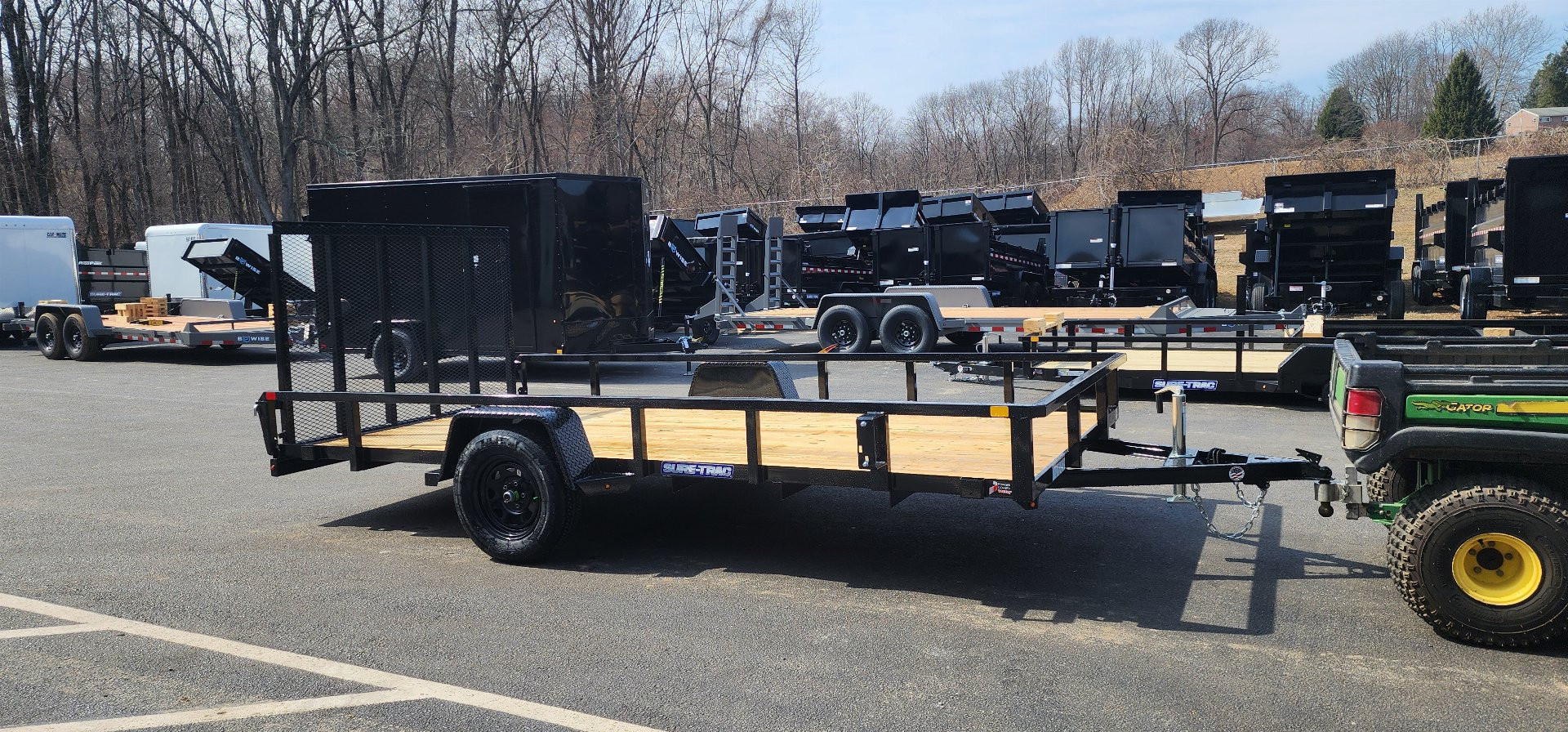 New 7 x 14 Sure-Trac Tube Top Utility Trailer 3k