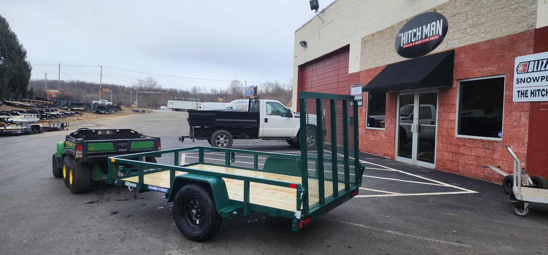 New 6 x 10 Sure-Trac Tube Top Utility Trailer 3k**GREEN“2025 ...