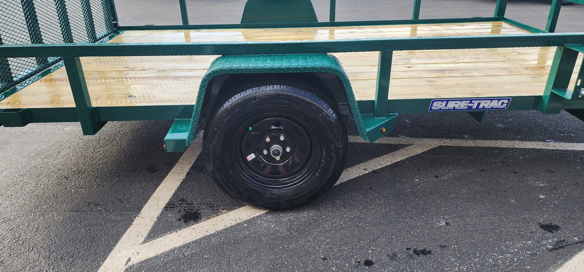 New 7 x 12 Sure-Trac Tube Top Utility Trailer 3k**GREEN“2025 ...