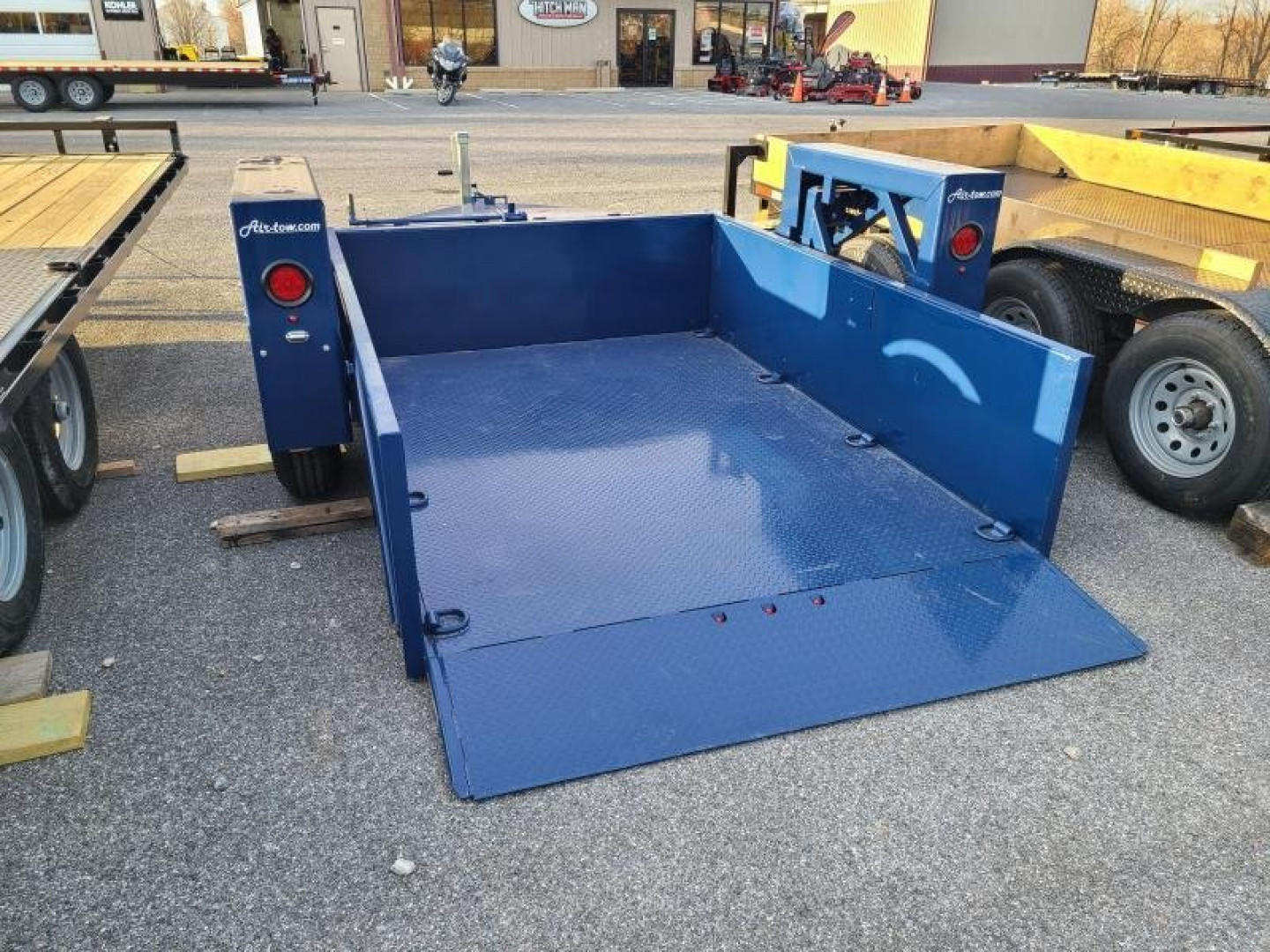 New 6'3" x 10' Air-Tow US10-55 Single Axle Drop Deck Utility 8200k GVWR ...