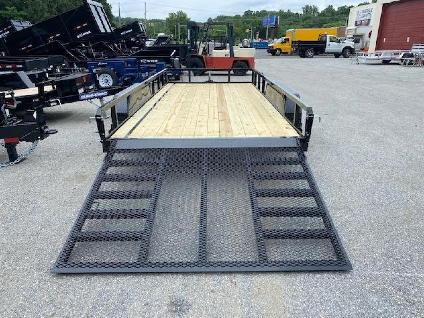New 7 x 16 Sure-Trac Tube Top Utility Landscape Trailer 7k ***w/ 5 ...