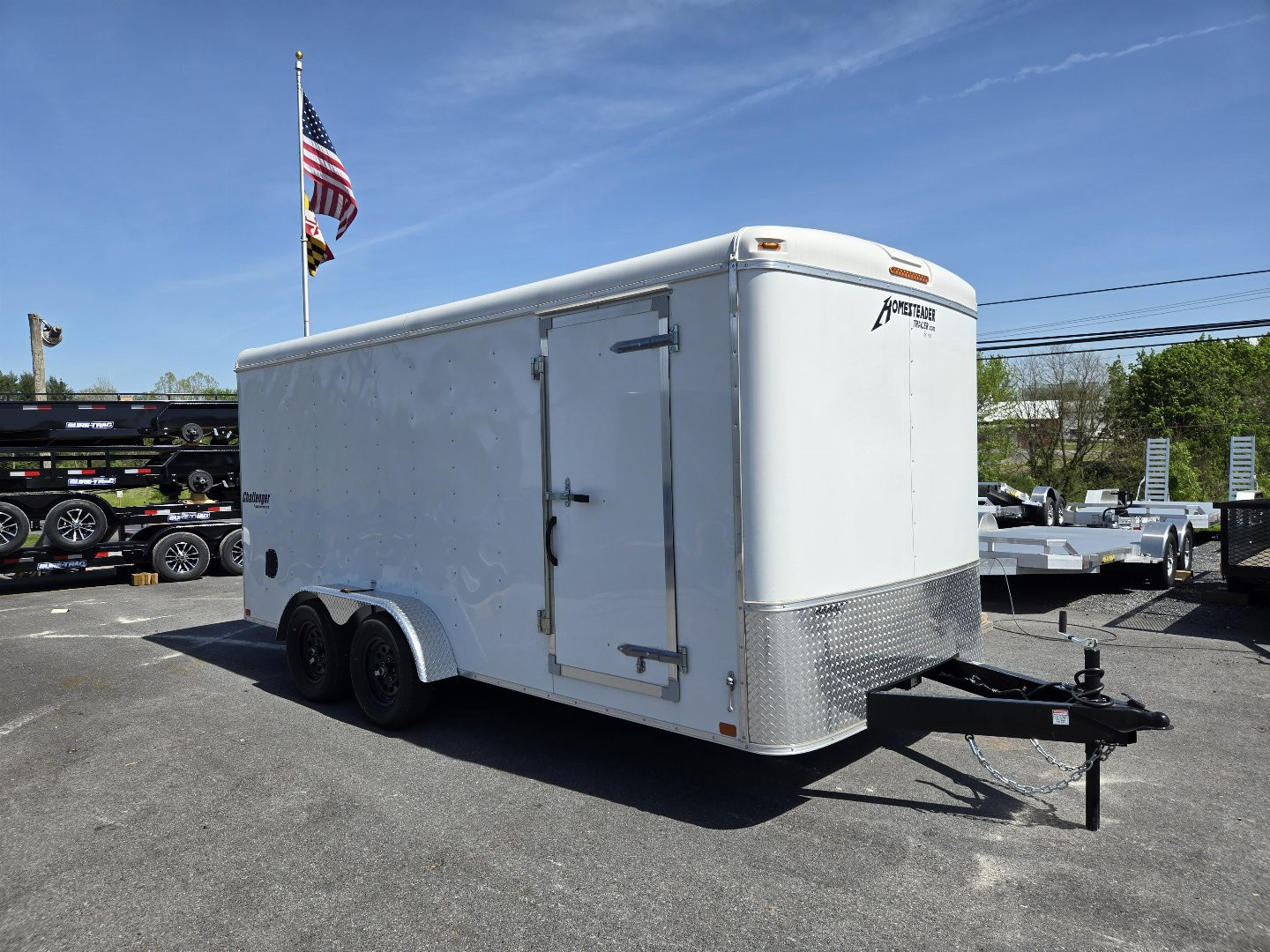 New 7 x 16 Homesteader Challenger Enclosed Cargo Trailer 7k GVWR ...