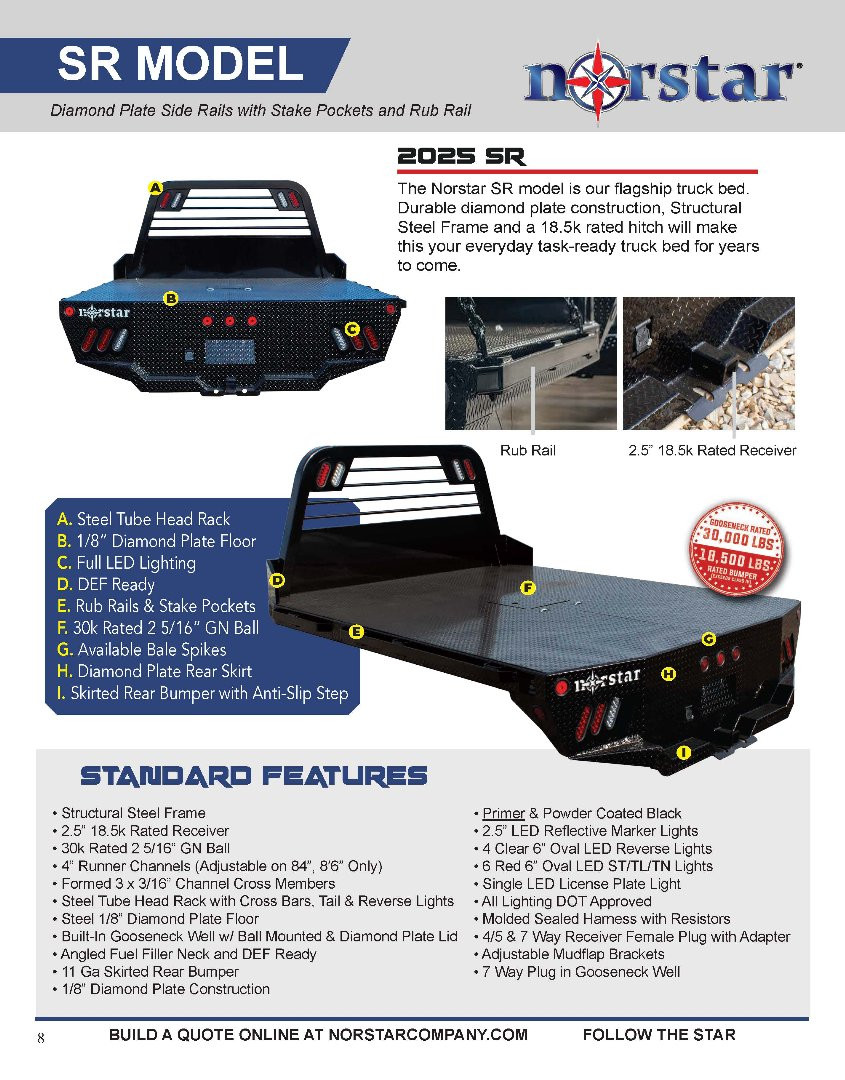 New 2025 Norstar SR Truck Bed for sale in Lexington, VA