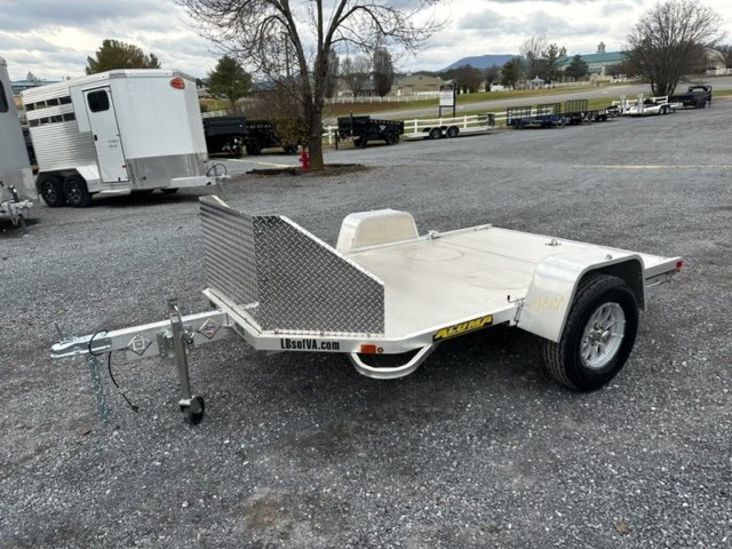 New 2026 Aluma MC1F-S-R Folding Motorcycle Trailer