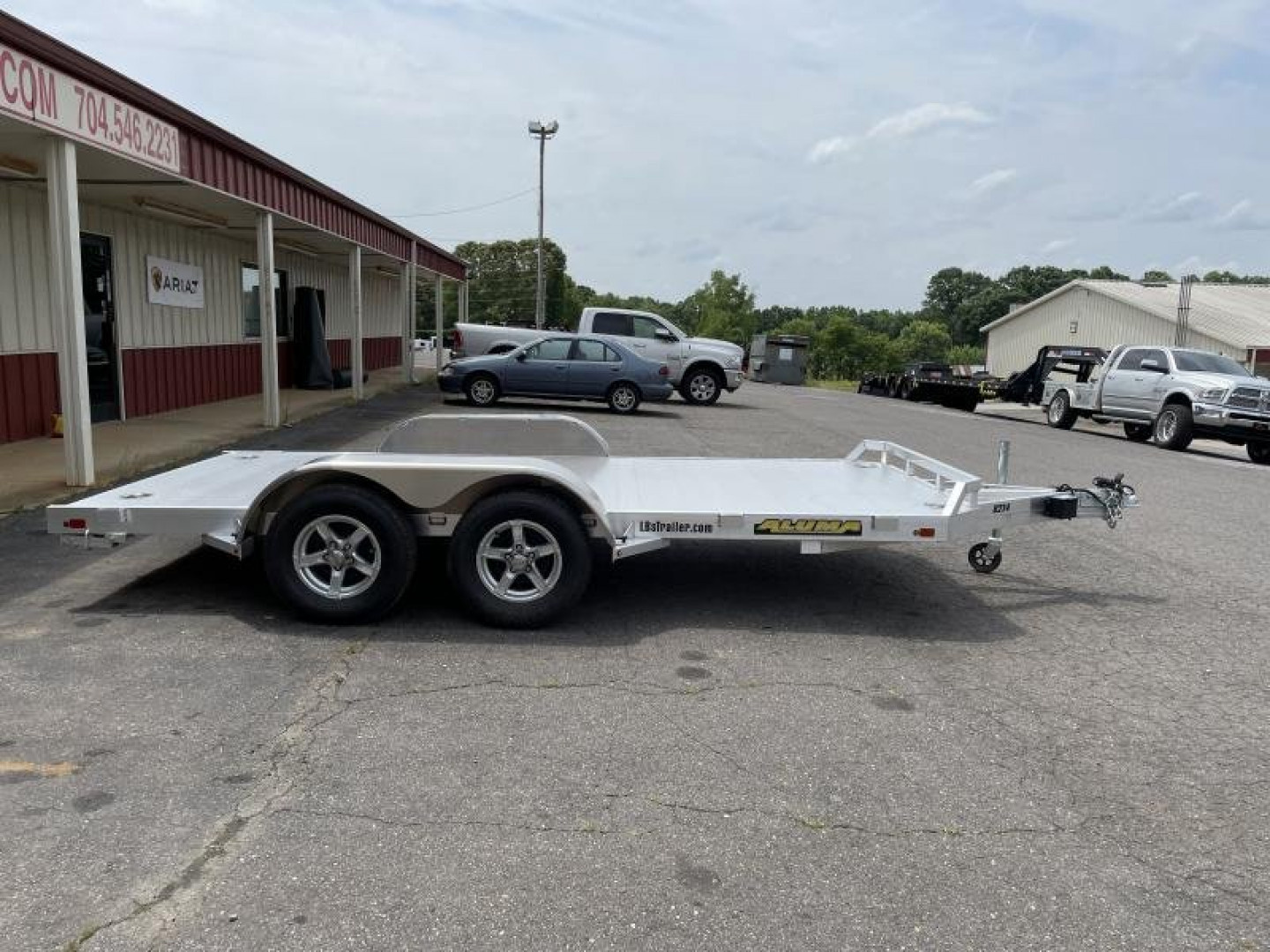 New 2024 Aluma 8214TA-EL-R-RTD Utility Trailer for sale in Harmony, NC