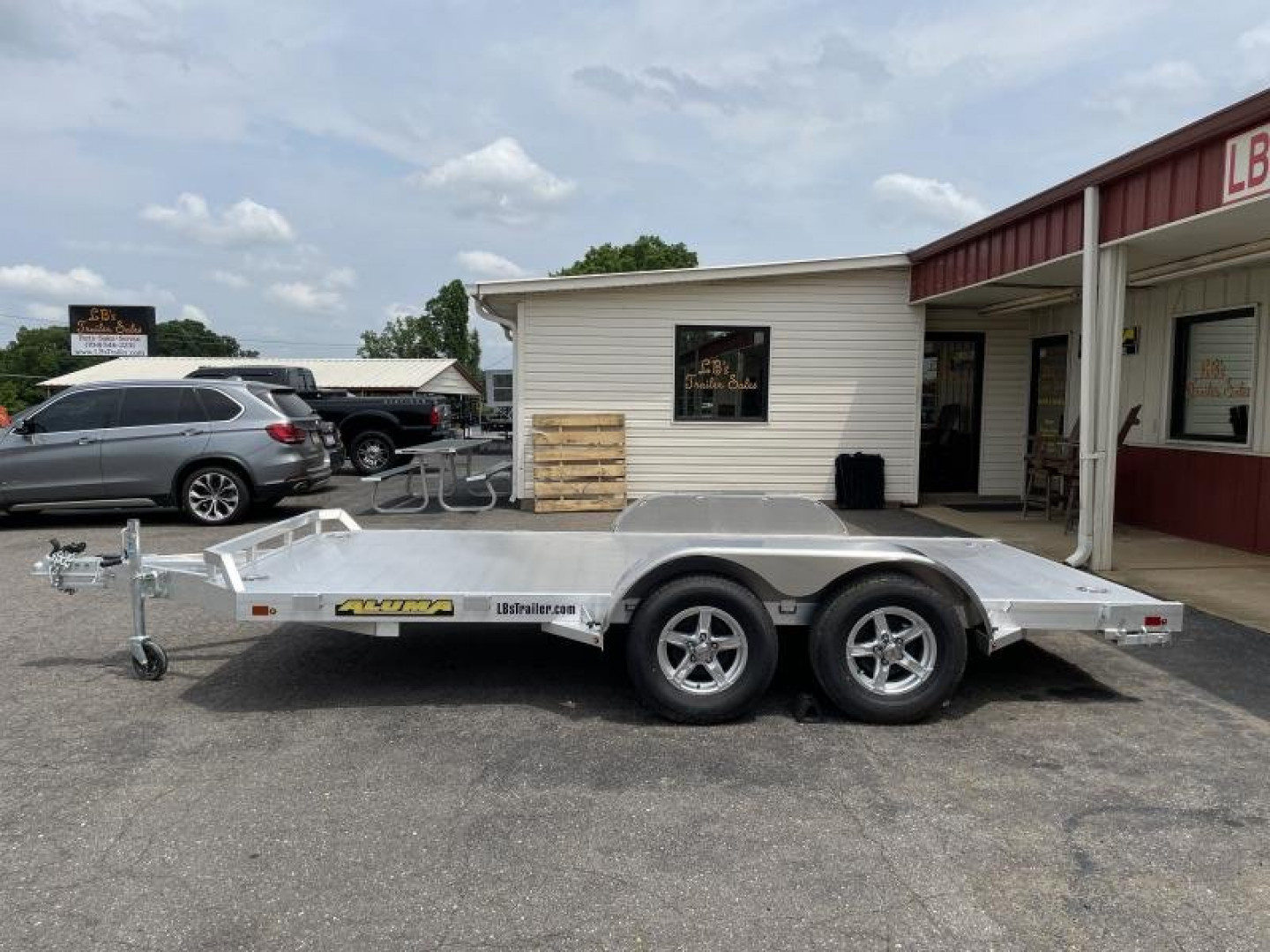 New 2024 Aluma 8214TA-EL-R-RTD Utility Trailer for sale in Harmony, NC