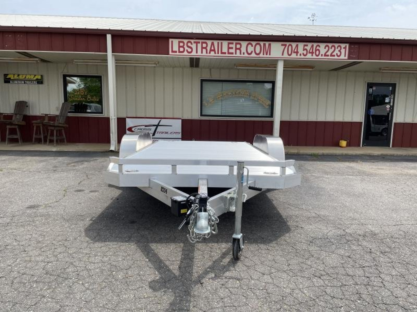 New 2024 Aluma 8214TA-EL-R-RTD Utility Trailer for sale in Harmony, NC