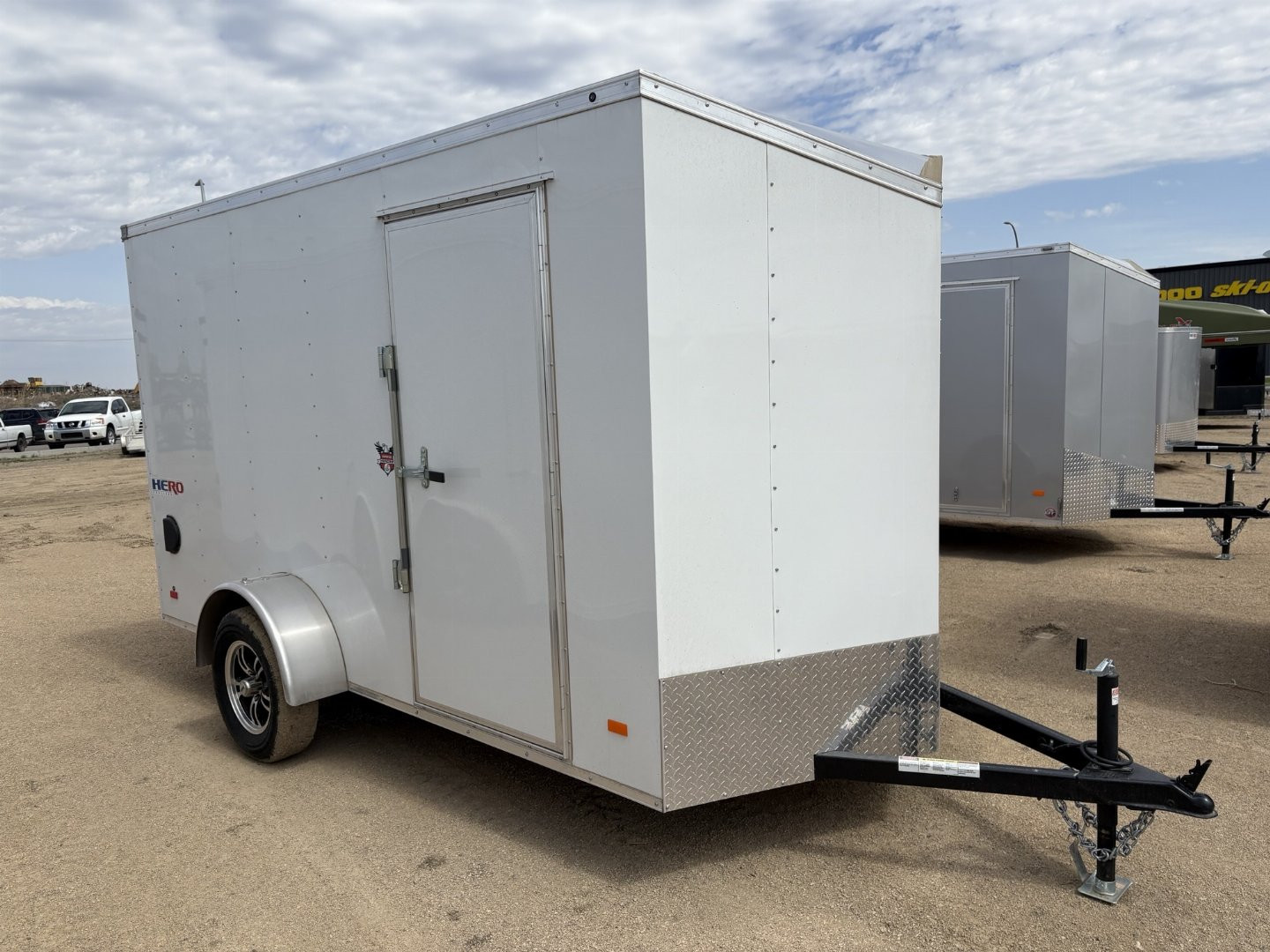 New Bravo Silver Series 6' x 12' + V nose Enclosed Cargo Trailer ...
