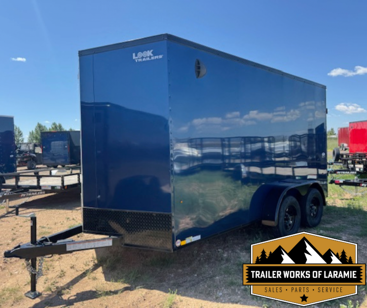 New 2025 LOOK TRAILERS-7x14- 7K- Indigo Blue/Black out Package for sale ...