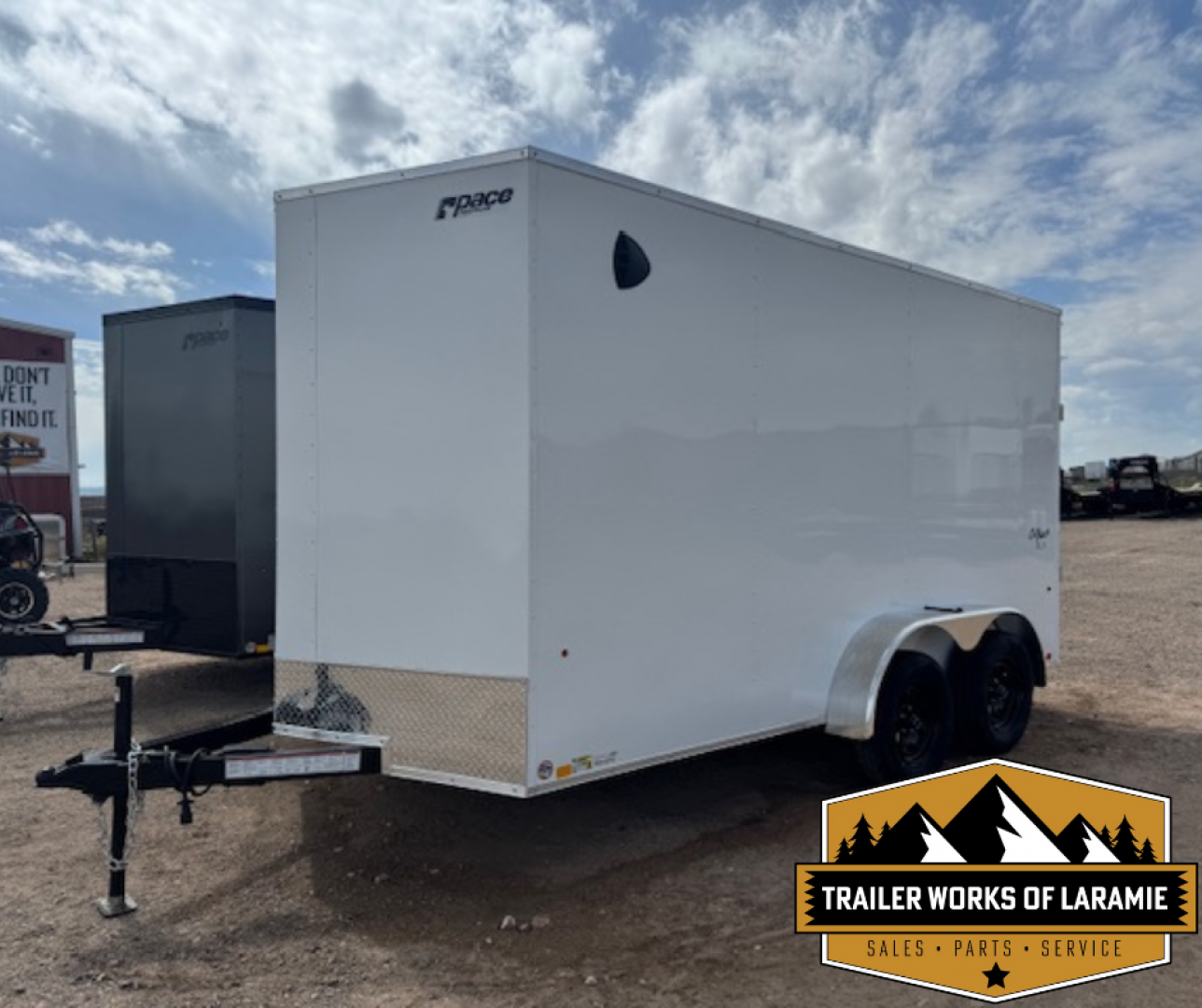 New 2026 Pace American Enclosed Cargo Trailer - 7x14 White- 7K for sale ...