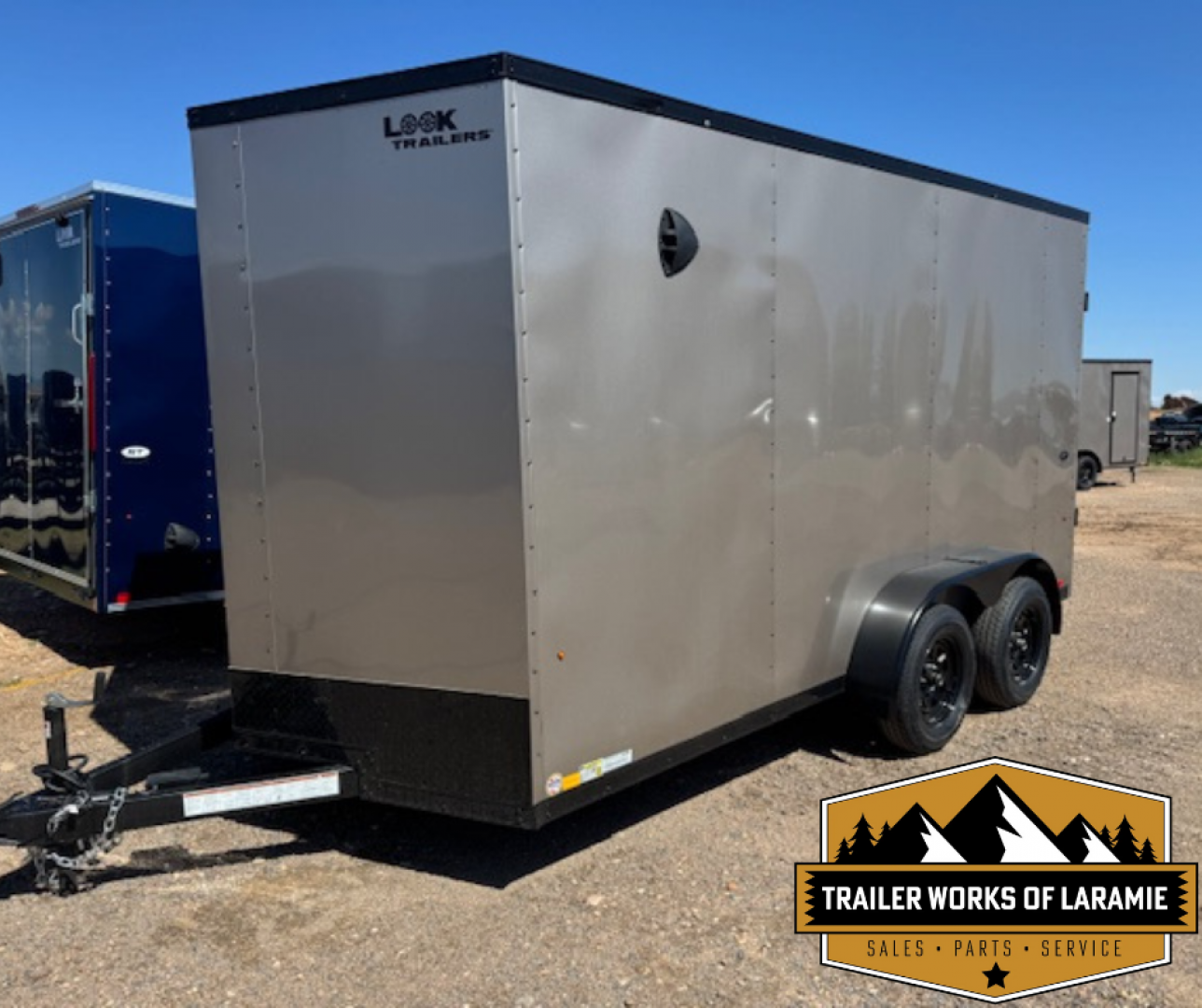 New 2025 Look Trailers Cargo / Enclosed Trailer 7x14-Pewter- 7K