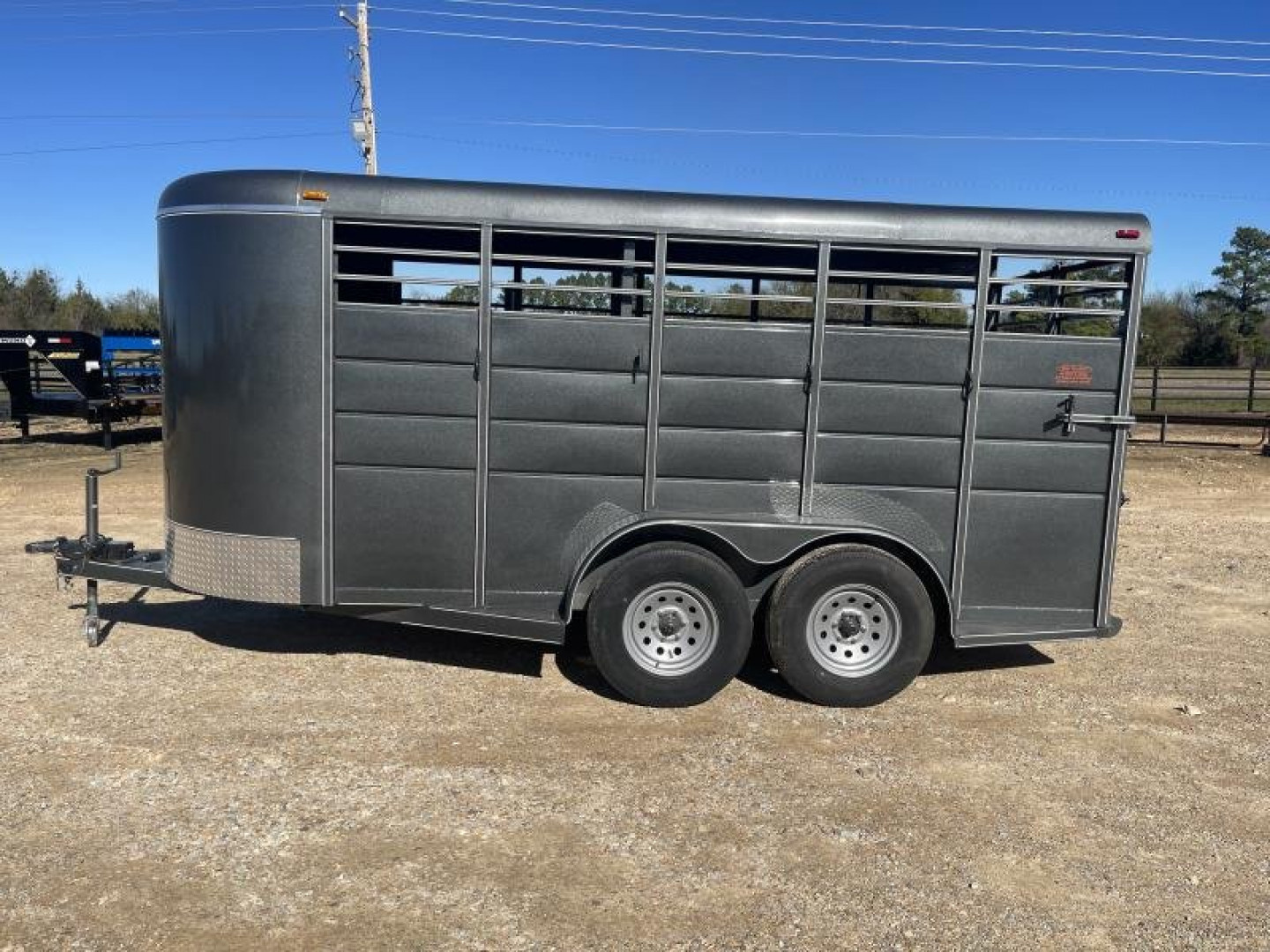 New 2025 Calico Trailers 6 ft x 16 ft Bumper Pull Stock 3.5K Axles GVWR 7000