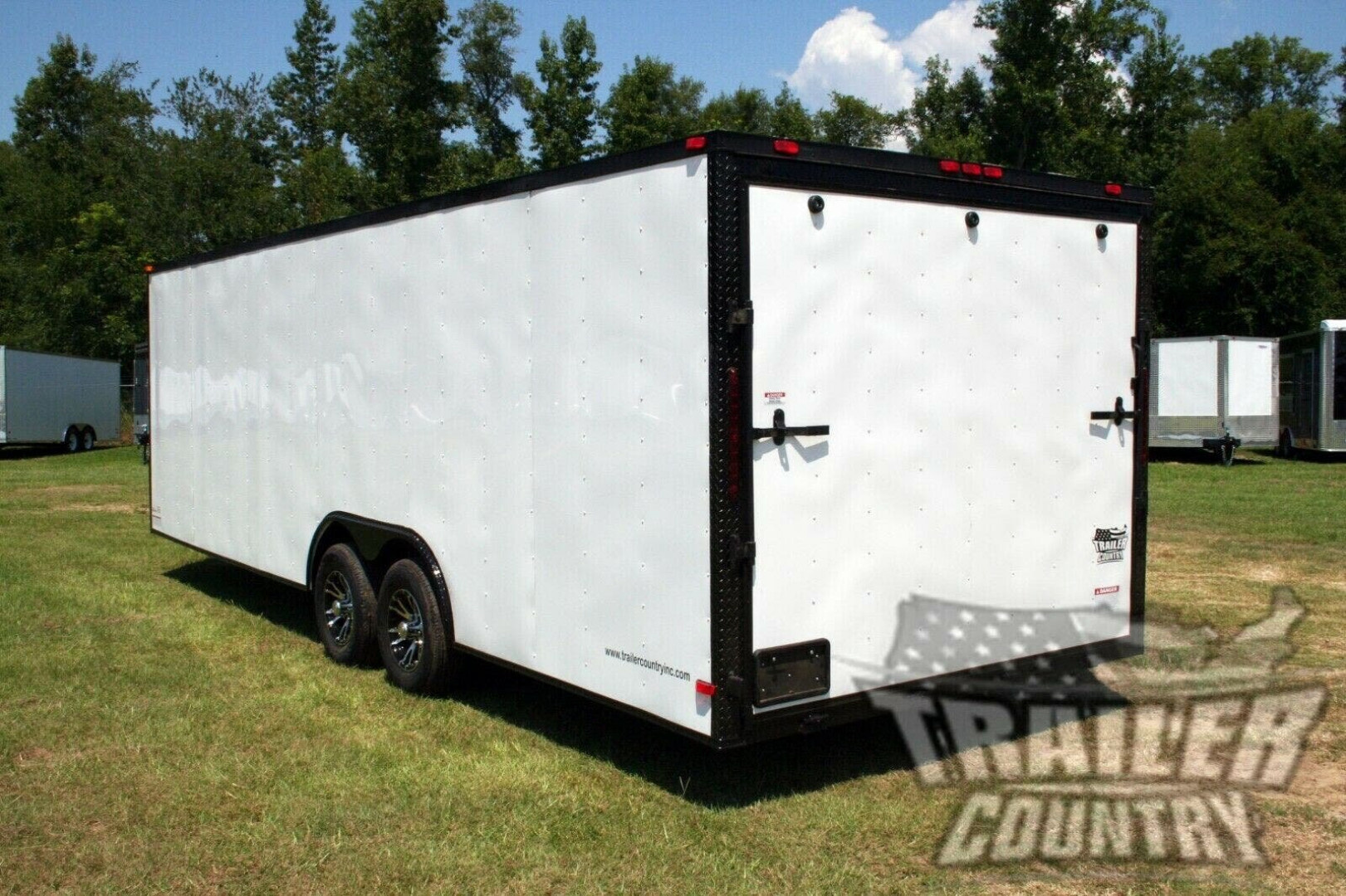 New NEW 8.5 x 24 Tandem, Enclosed Motorcycle, ATV, 4-Wheeler, Landscape ...