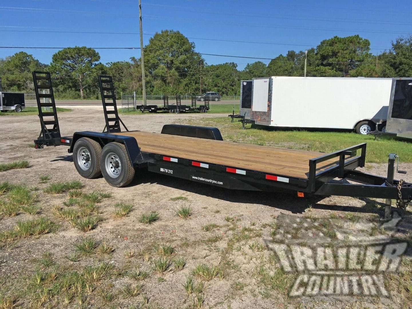 New NEW 7' x 20' (18' + 2') Heavy Duty Bumper Pull Equipment Hauler ...