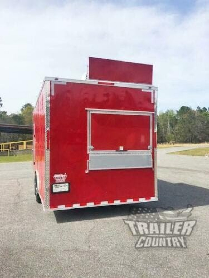 New 2026 NEW 20ft BBQ Trlr - Hood, Double serving Windows, Sinks ...