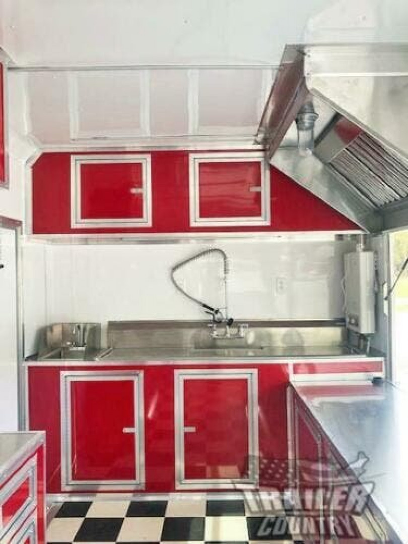 New 2026 NEW 20ft BBQ Trlr - Hood, Double serving Windows, Sinks ...
