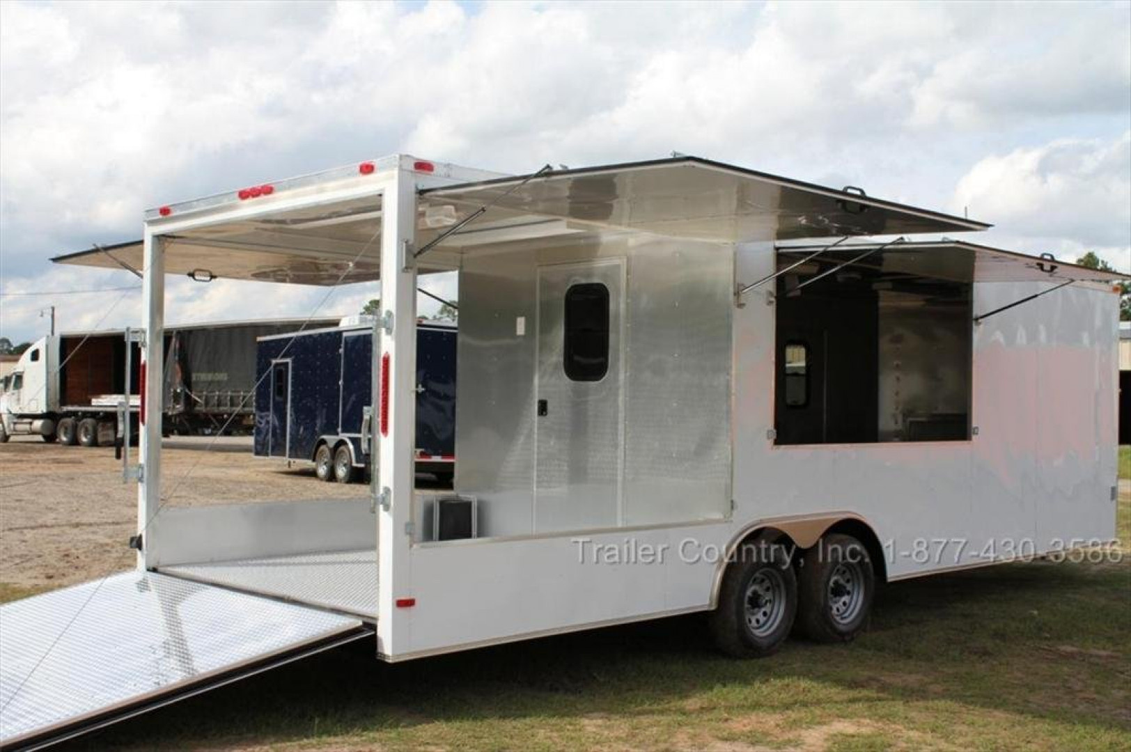 New New 8.5x26 Enclosed Concession/Food Vending Cargo Trailer w/ Rear ...