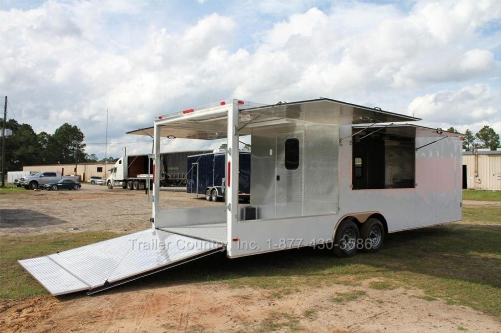 New New 8.5x26 Enclosed Concession/Food Vending Cargo Trailer w/ Rear ...
