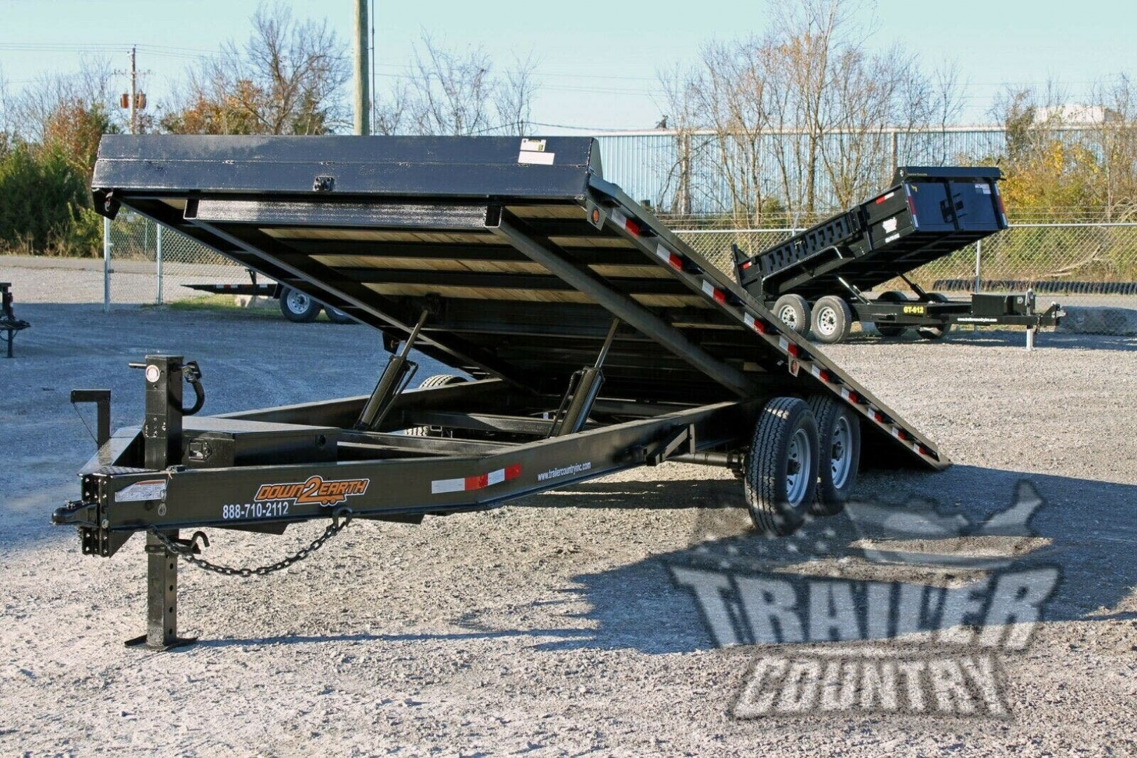 New 2026 NEW 102'' x 22' Heavy Duty Bumper Pull Wood Deck Power Up ...