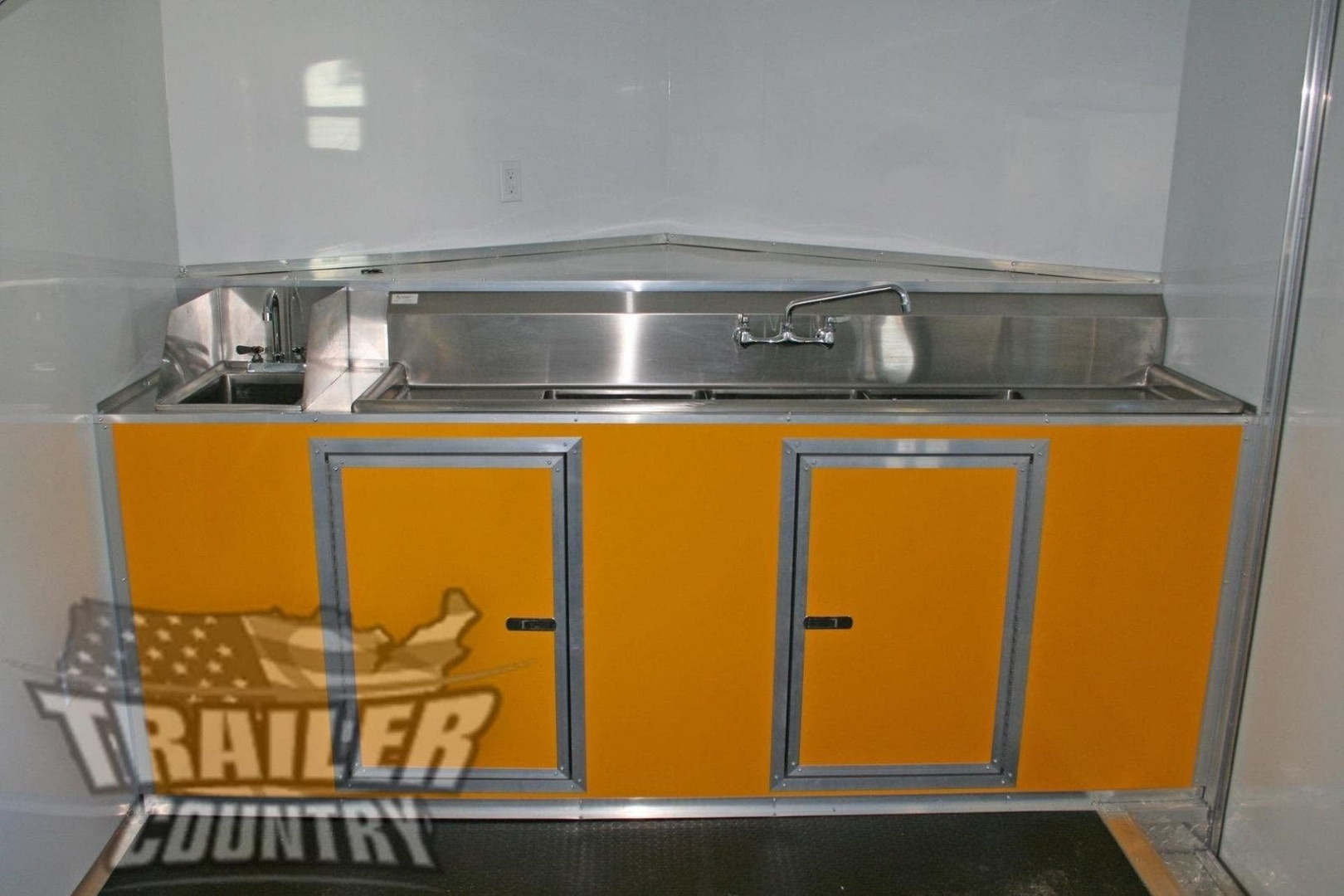 New Brand New Model 8.5x20 Tandem Axle, V-Nosed Enclosed Mobile Kitchen ...