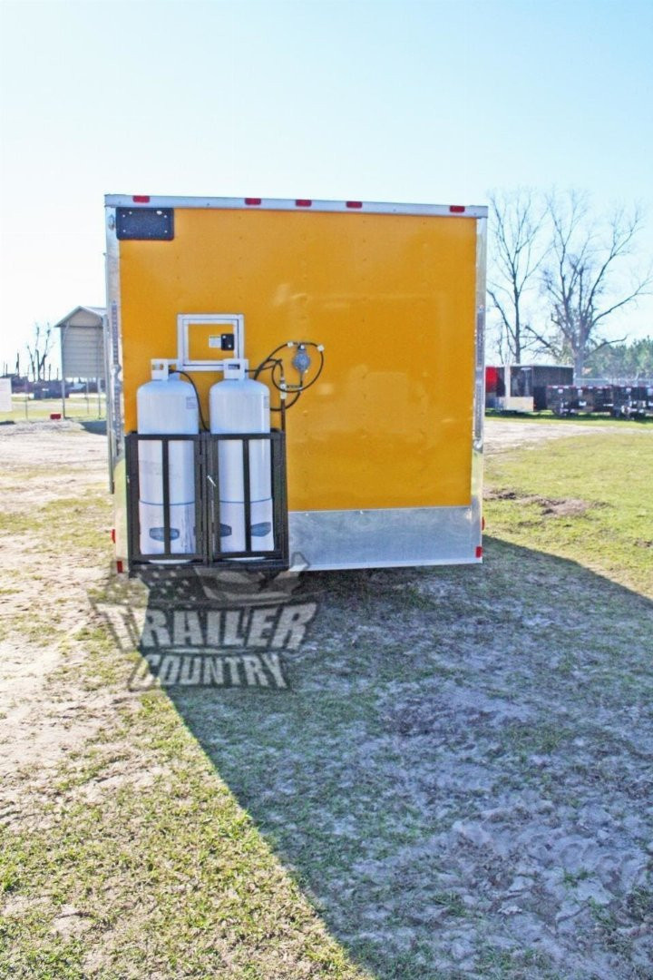 New Brand New Model 8.5x20 Tandem Axle, V-Nosed Enclosed Mobile Kitchen ...