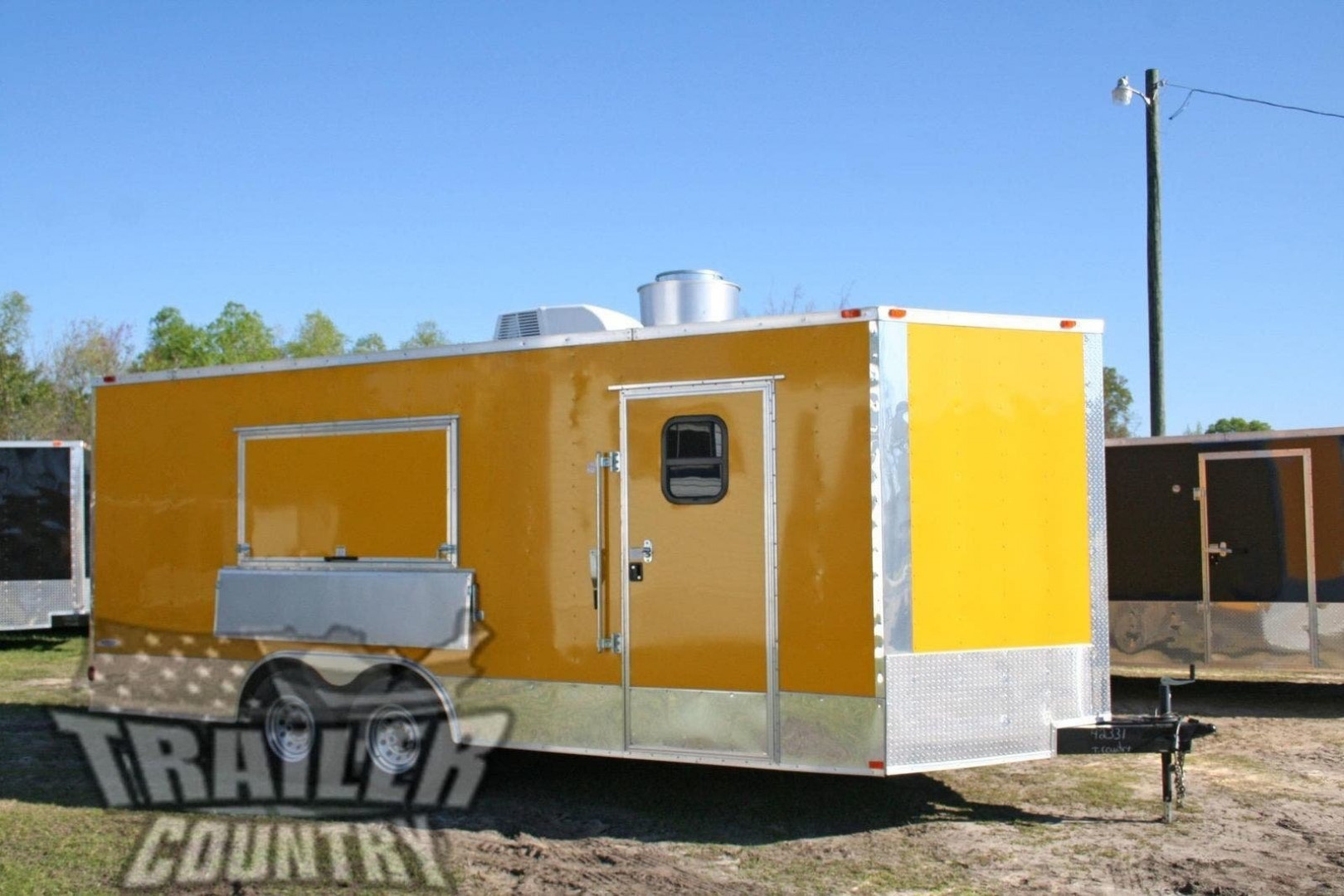 New Brand New Model 8.5x20 Tandem Axle, V-Nosed Enclosed Mobile Kitchen ...