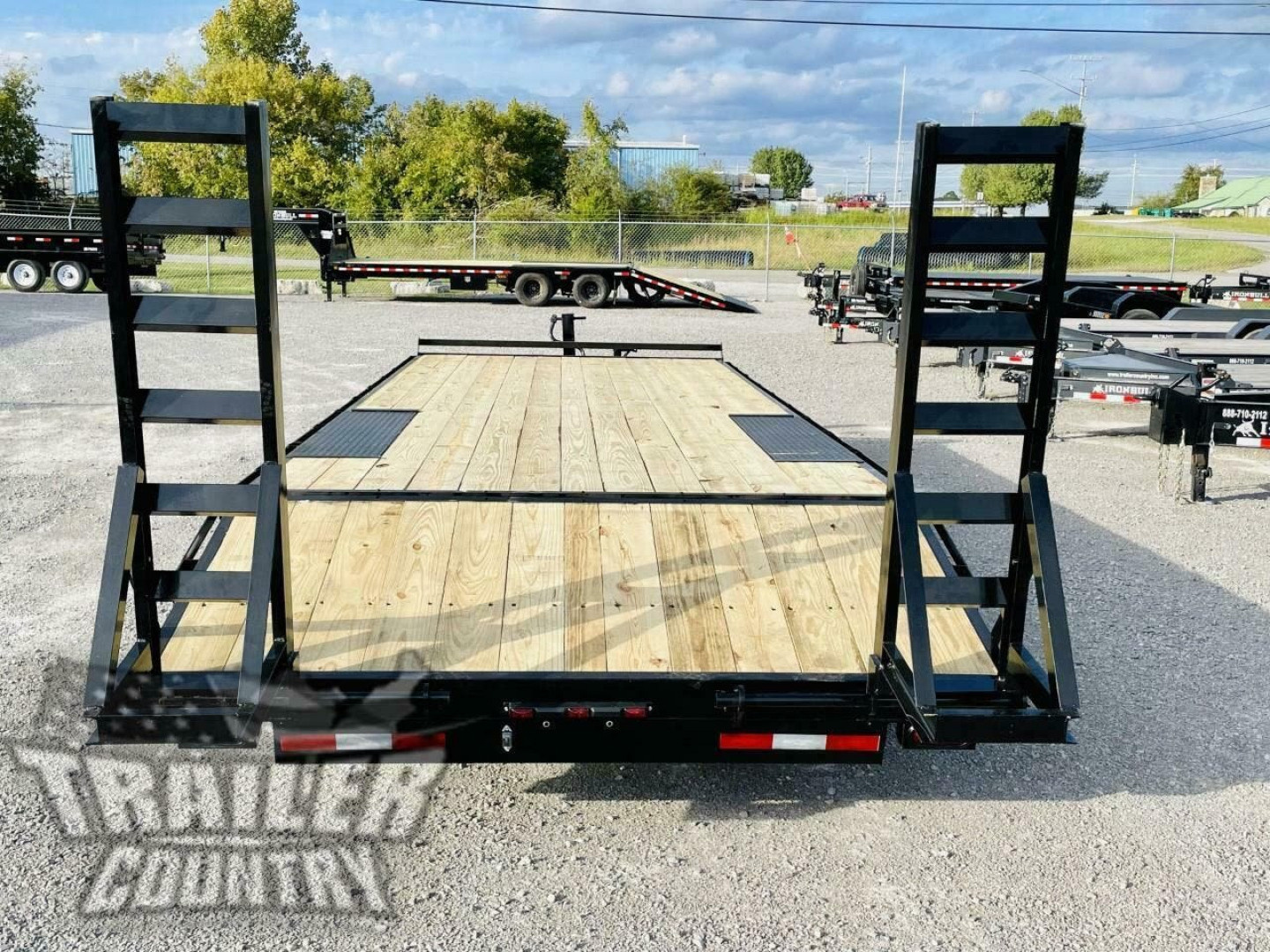 New New 8' x 24' (20'+4') Heavy Duty 14K Deck Over Car Hauler w/ Ramps
