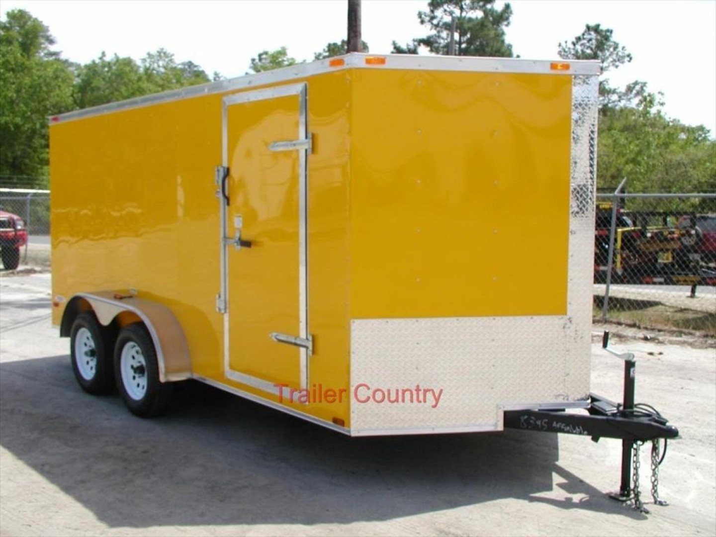 New 2026 Brand New Model 7x14 Tandem Axle, V-Nosed Enclosed Trailer for ...