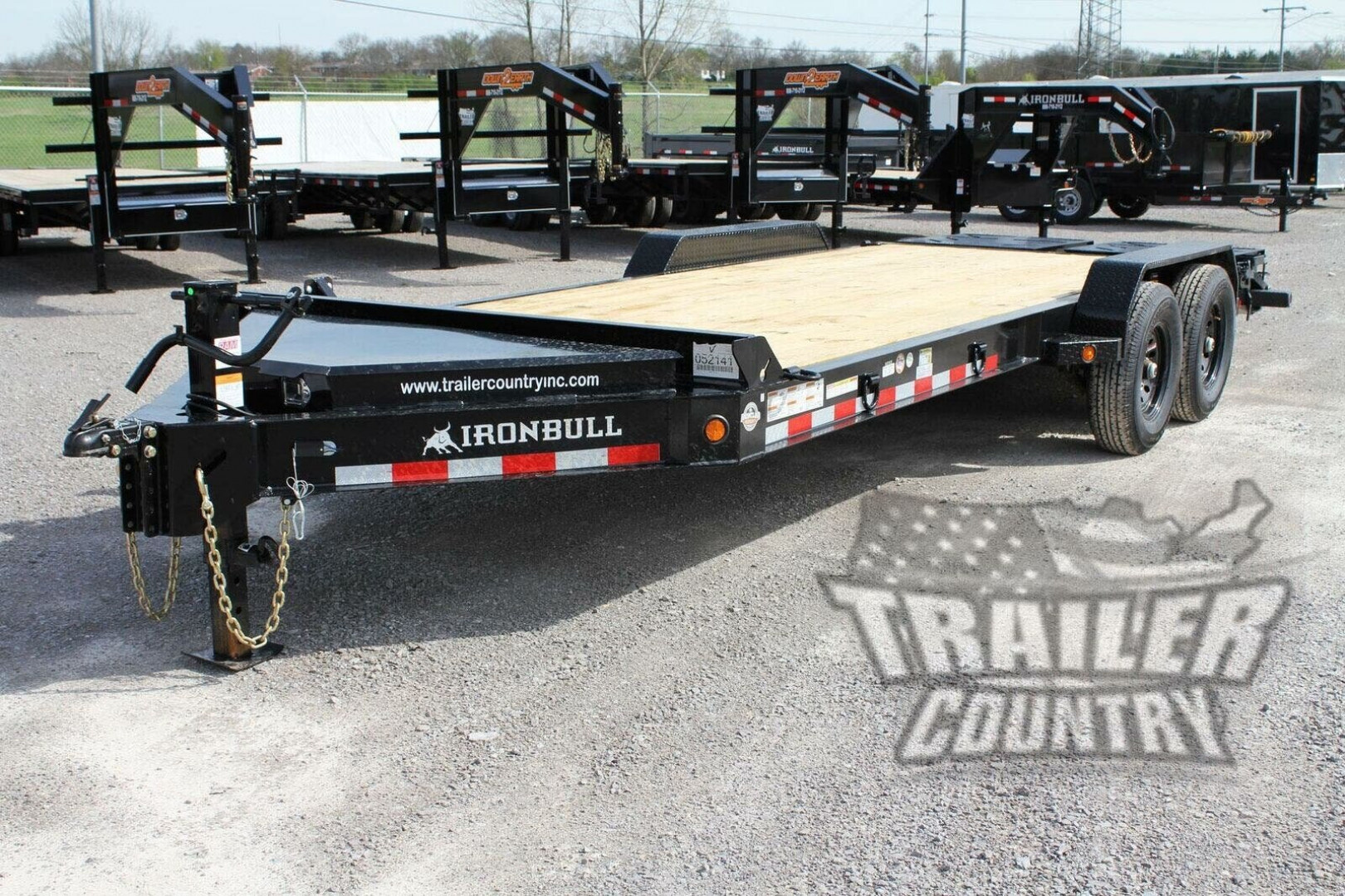 New 2026 New 7' x 18' (15' + 3') Heavy Duty 14K Heavy Equipment Trailer ...
