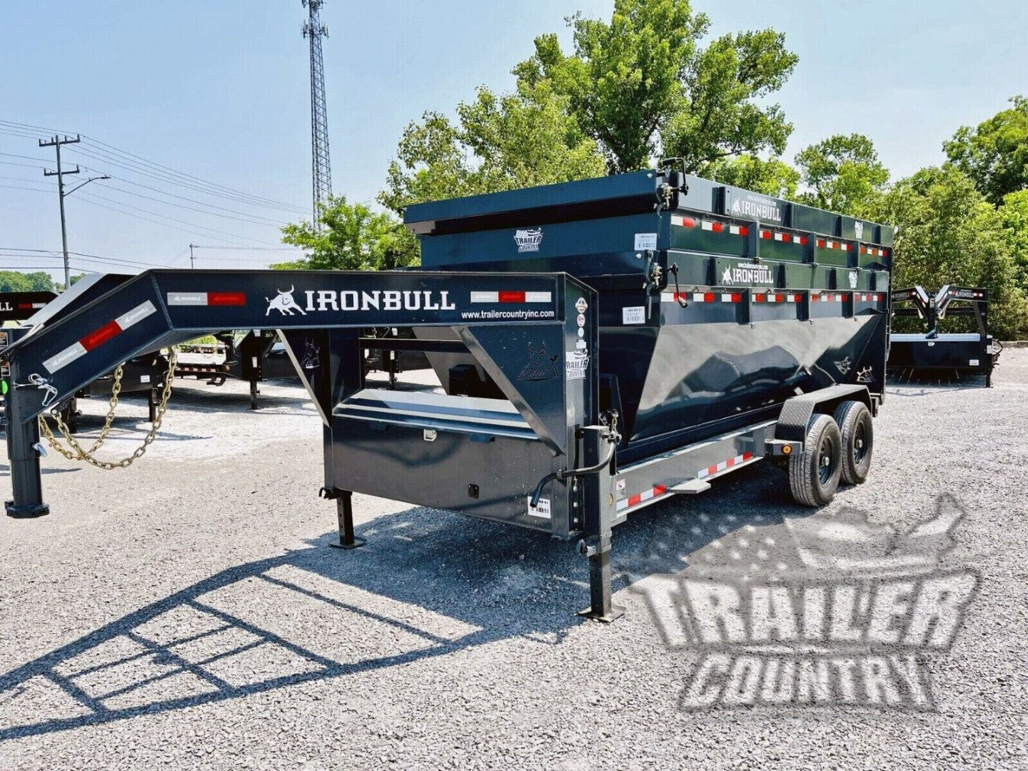 New 2026 New 83" x 16' 14K Tandem Axle GN Roll-Off Dump Trailer w/ 2 ...
