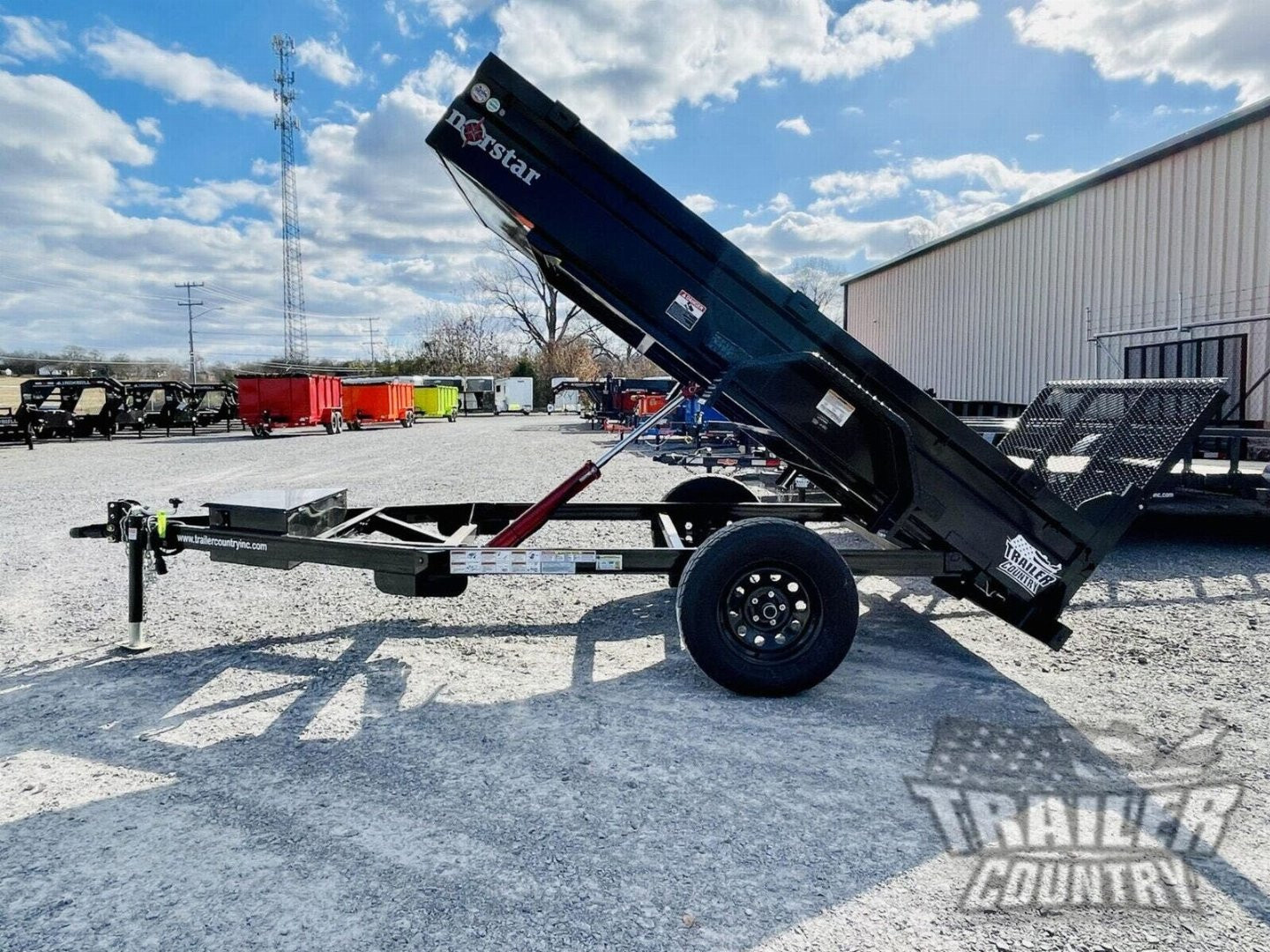 New New 5'x10' Single Axle, Bumper Pull, Hydraulic Utility Dump Trailer ...